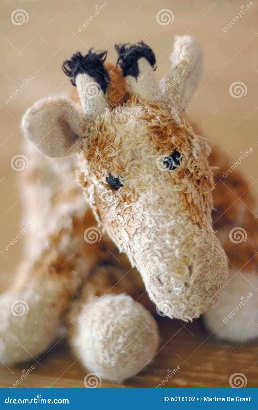 Sad Plush giraffe stock photo. Image of animal, brown - 6018102