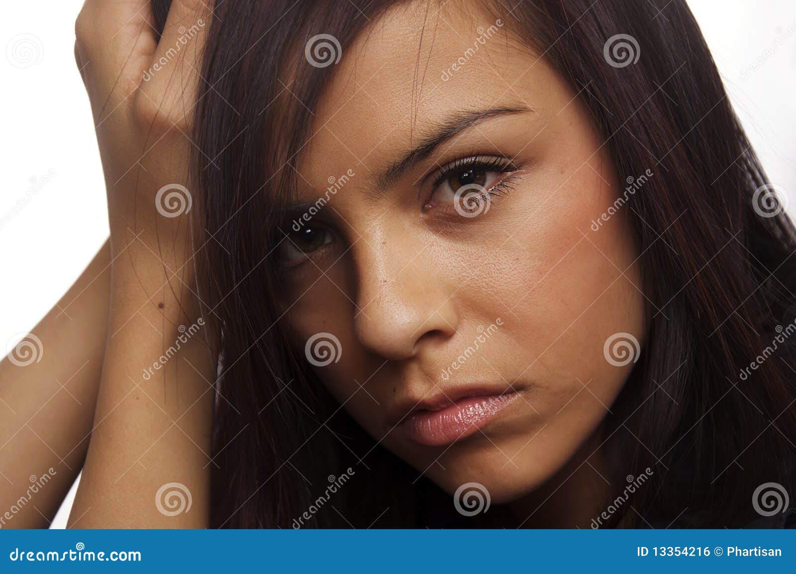 Sad pretty young woman stock photo. Image of mourner - 13354216