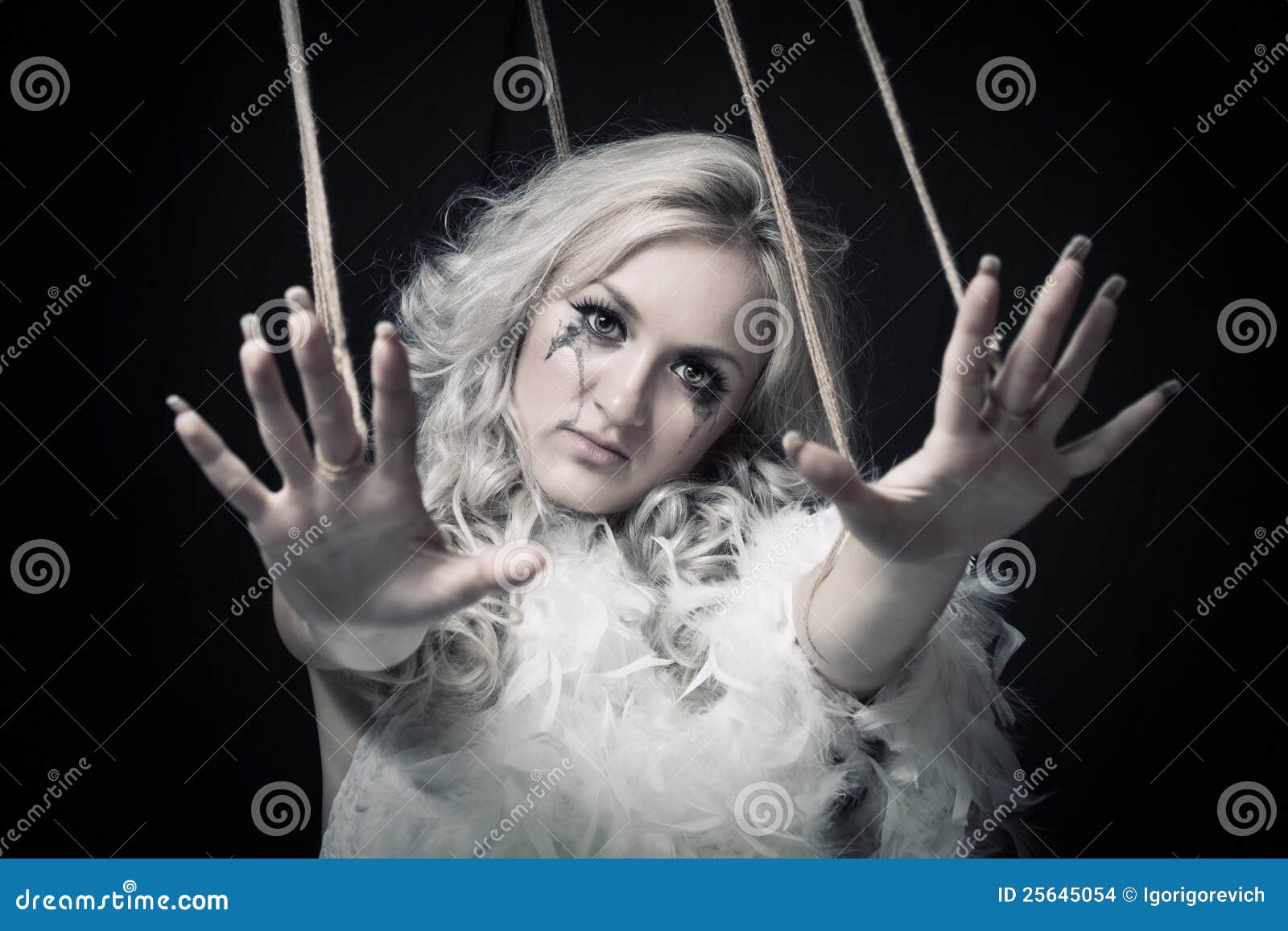 Sad puppet stock photo. Image of caucasian, gorgeous - 25645054