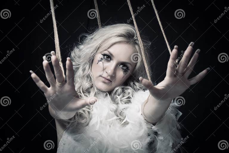 Sad puppet stock photo. Image of caucasian, gorgeous - 25645054