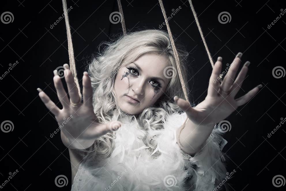 Sad puppet stock photo. Image of caucasian, gorgeous - 25645054