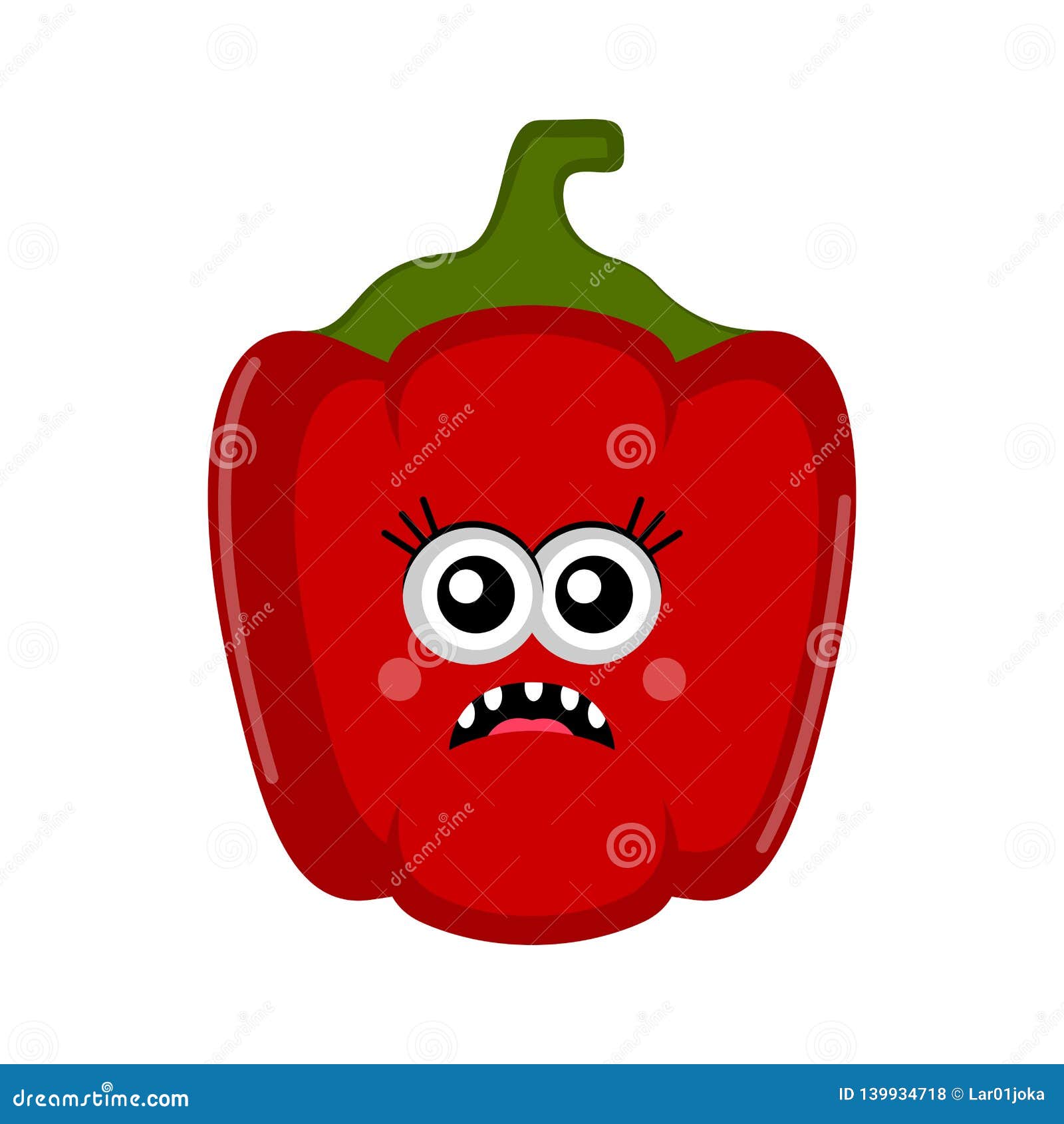 Sad Animated Pepper Shaker