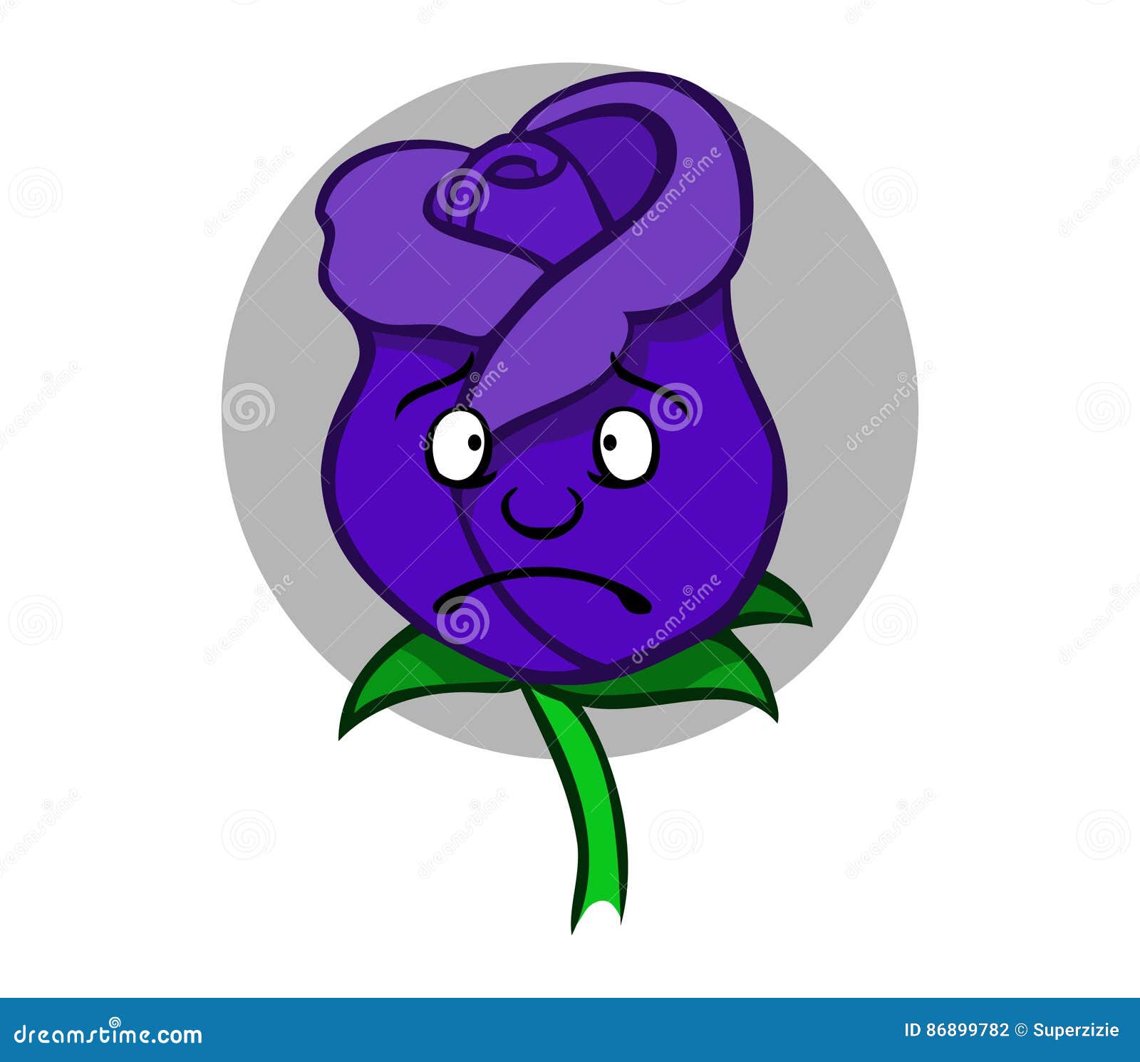 Sad rose stock vector. Illustration of summer, garden - 86899782