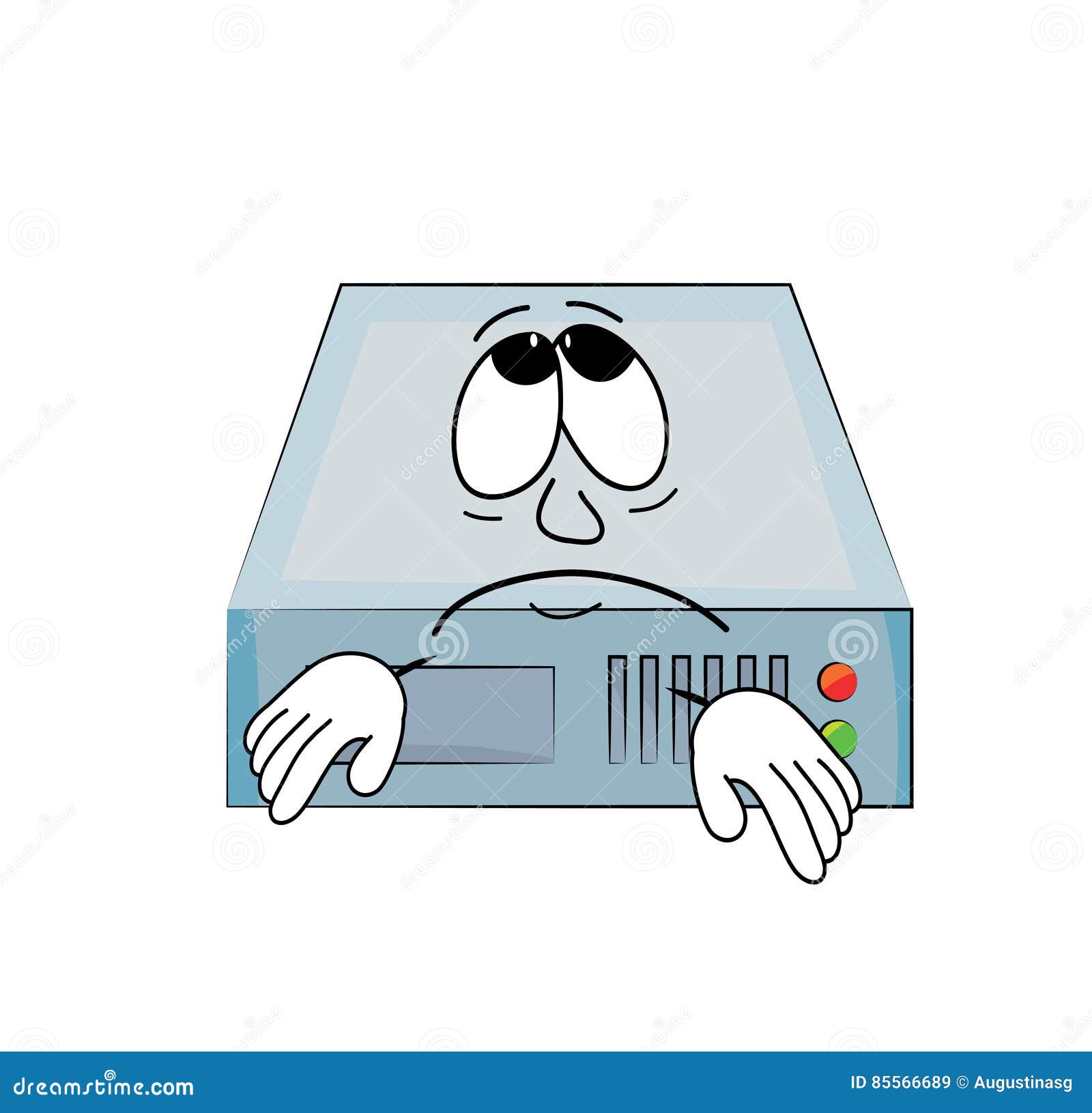 Sad router cartoon stock illustration. Illustration of white - 85566689