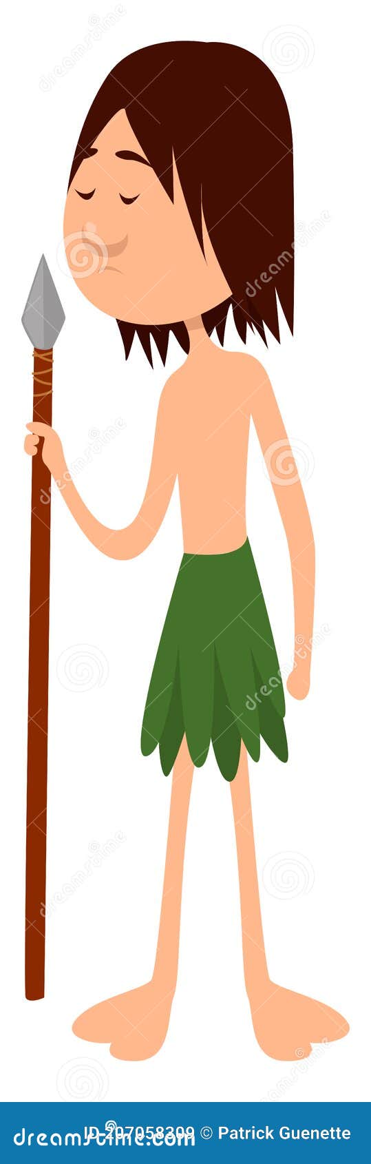 Vector Savage Cartoon Illustration. | CartoonDealer.com #75069087