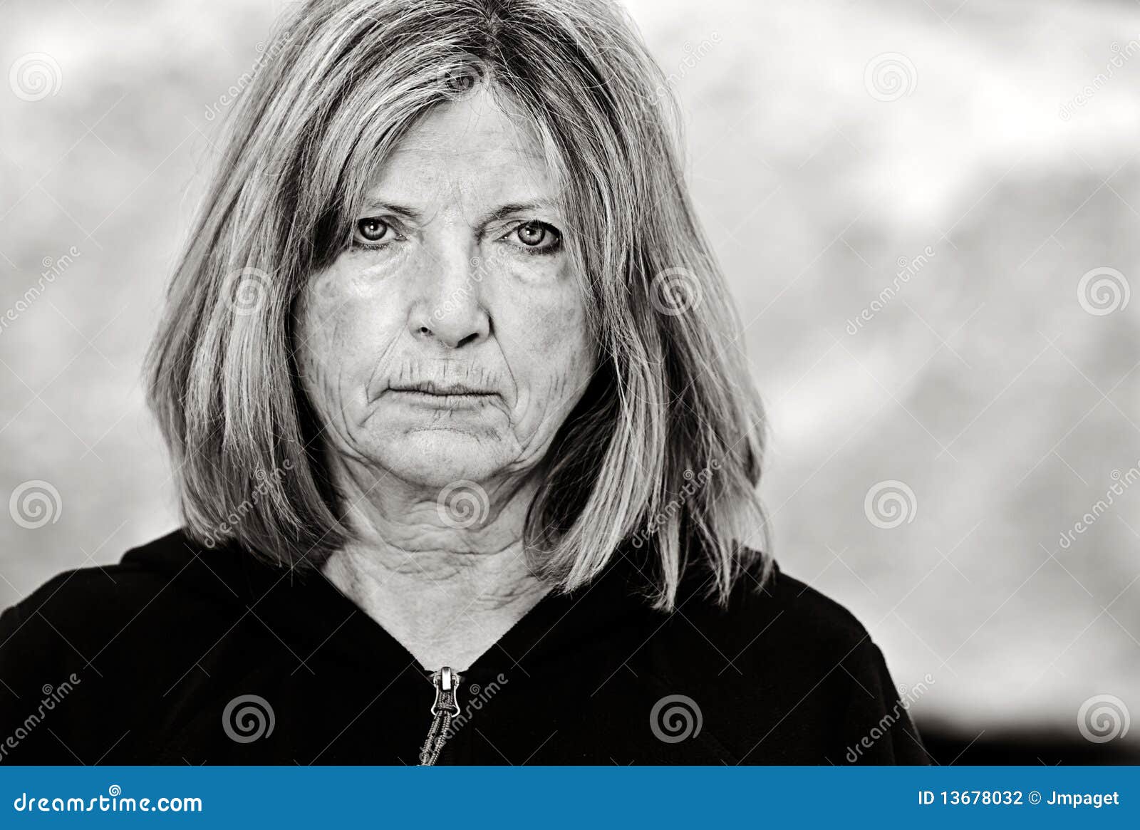 Sad Senior Lady stock photo. Image of portrait, expression - 13678032