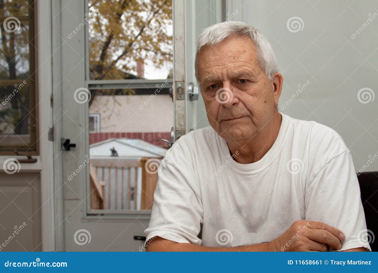 Sad Senior man stock image. Image of retirement, male - 11658661
