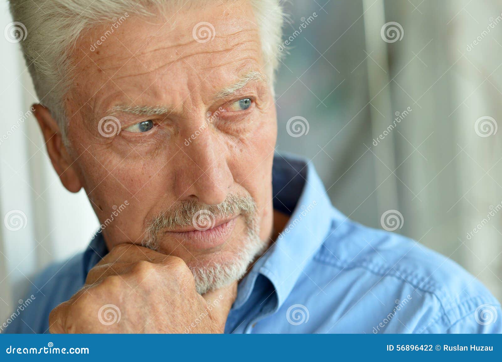 Sad senior man at home stock photo. Image of aged, elder - 56896422