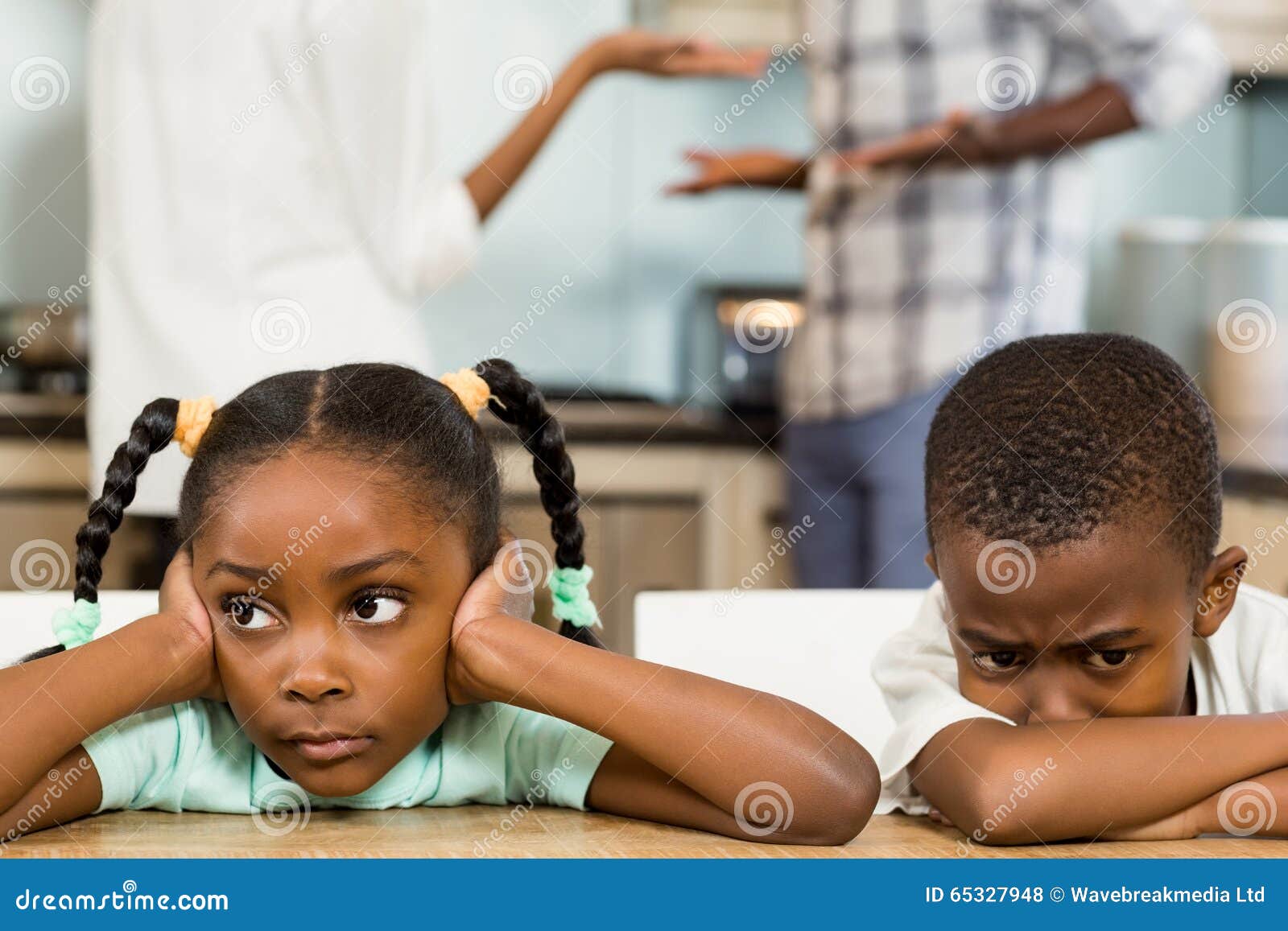 Children Arguing In Classroom