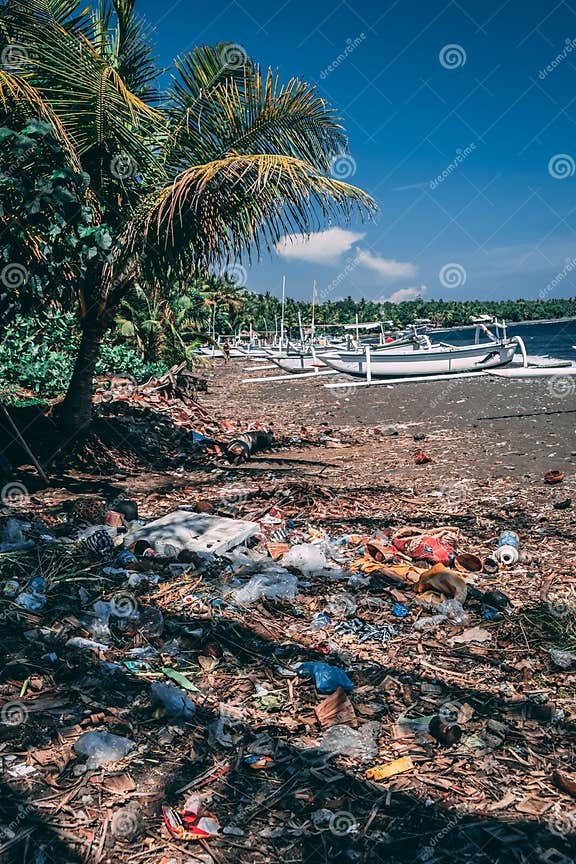 Sad Sight All Too Common of Plastic on the Beach Editorial Photo ...