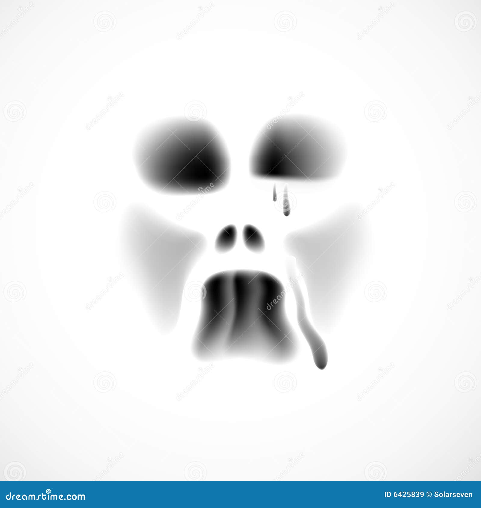 Crying Skull Emoji Cartoon Vector | CartoonDealer.com #106812531