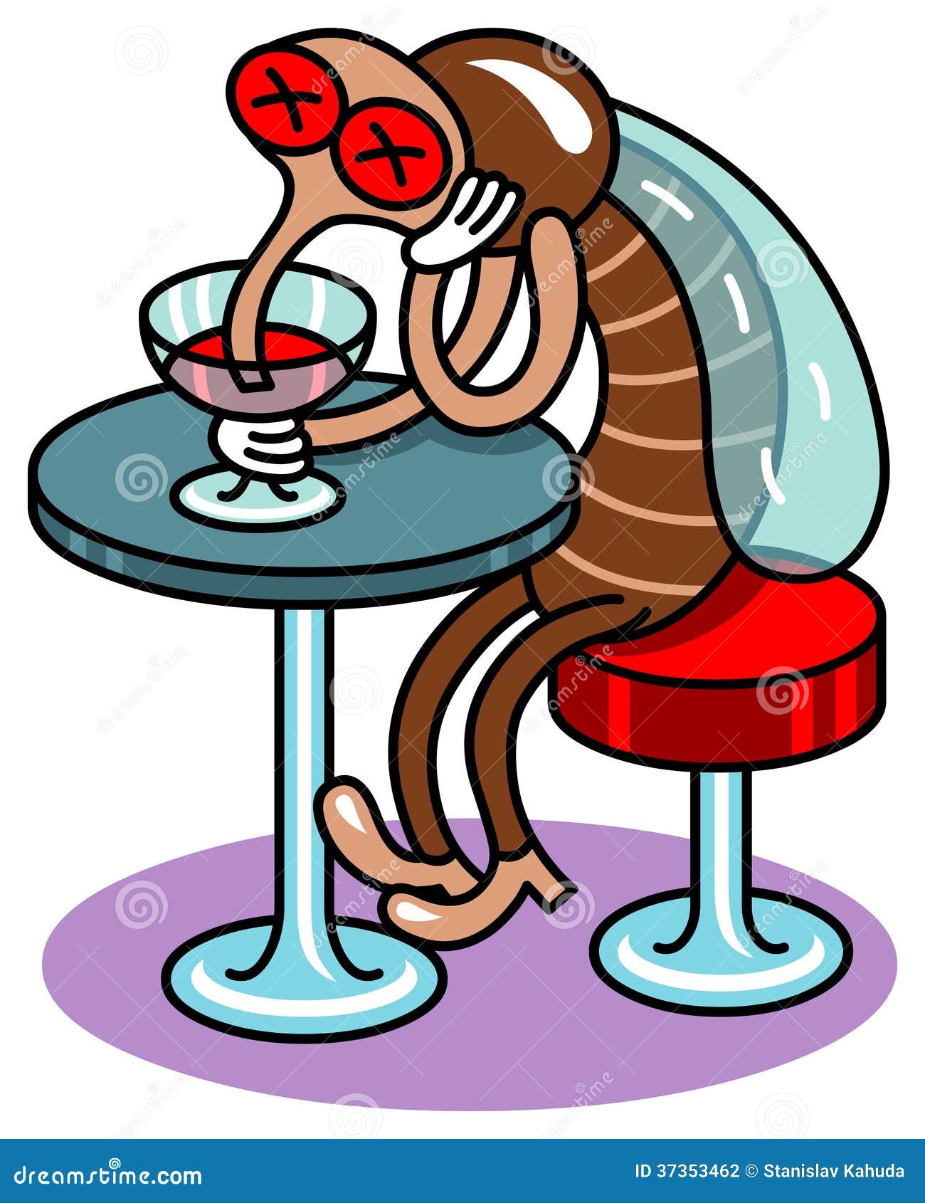 Sad Small Fly with Red Eyes. Stock Vector - Illustration of torment ...