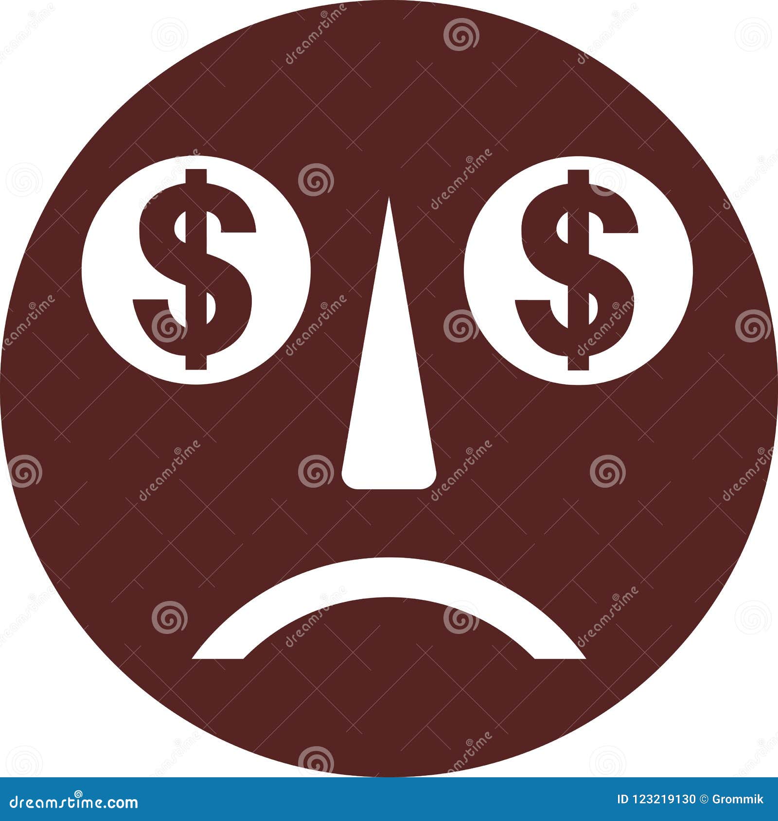 Sad Face With Dollar Signs