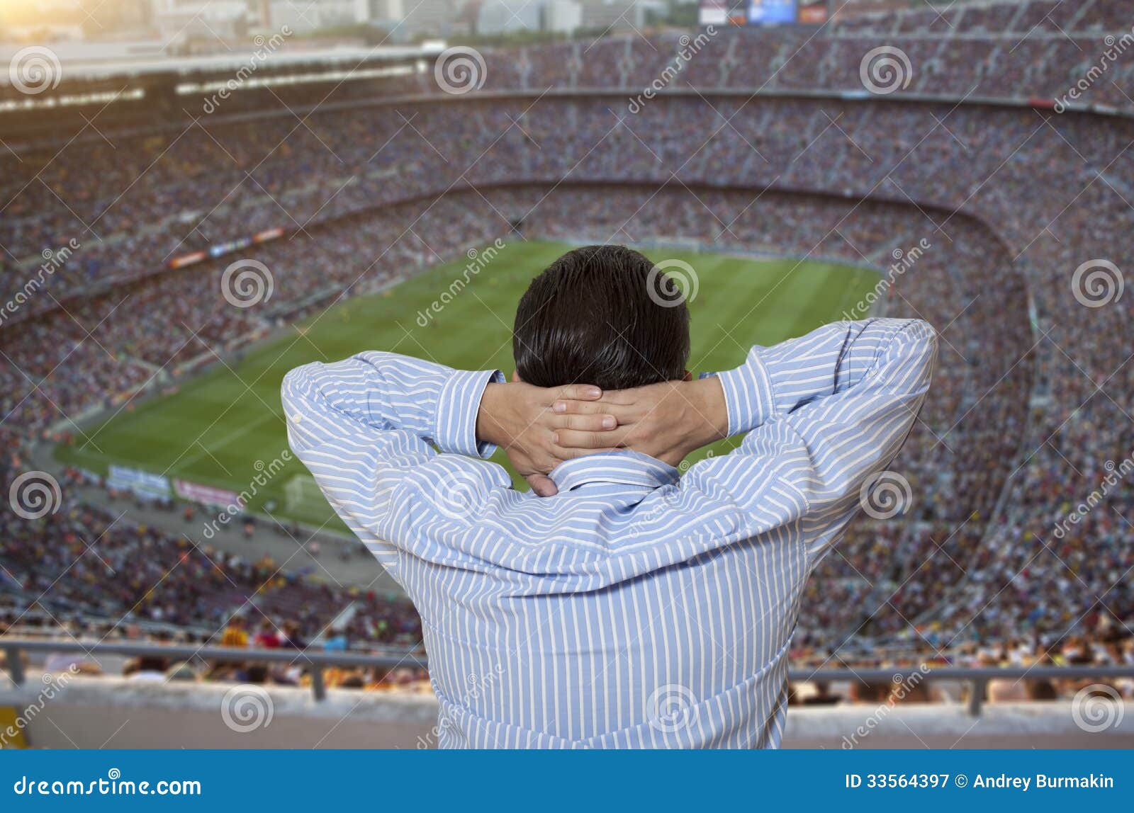 Sad soccer fans stock image. Image of excitement, grass - 33564397