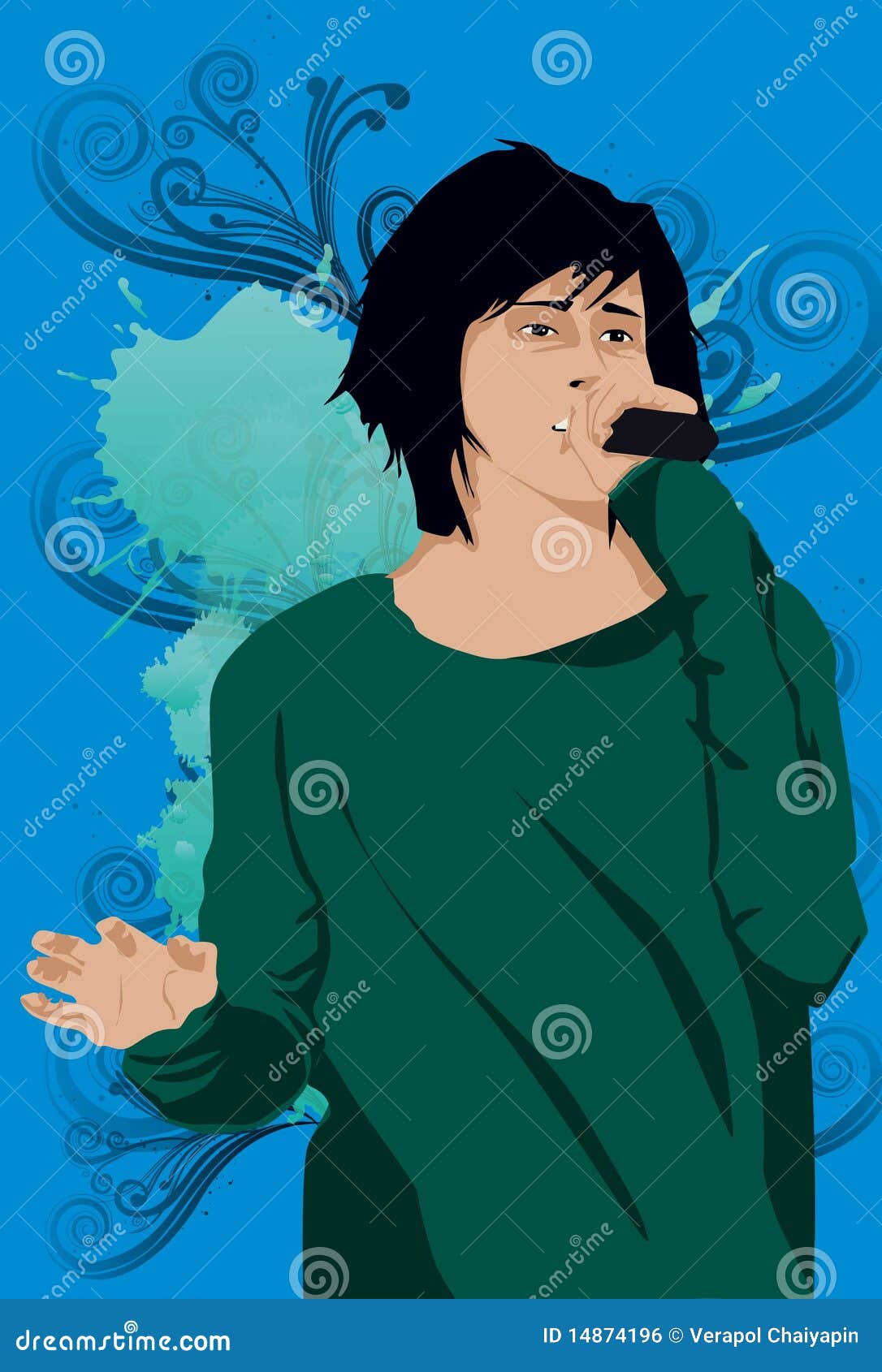 The Sad Song stock illustration. Illustration of melody - 14874196