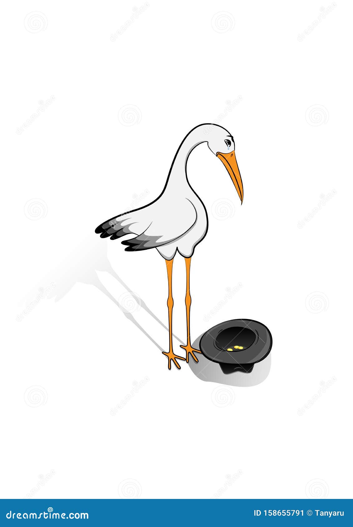 Sad White Stork Stock Illustrations – 5 Sad White Stork Stock ...