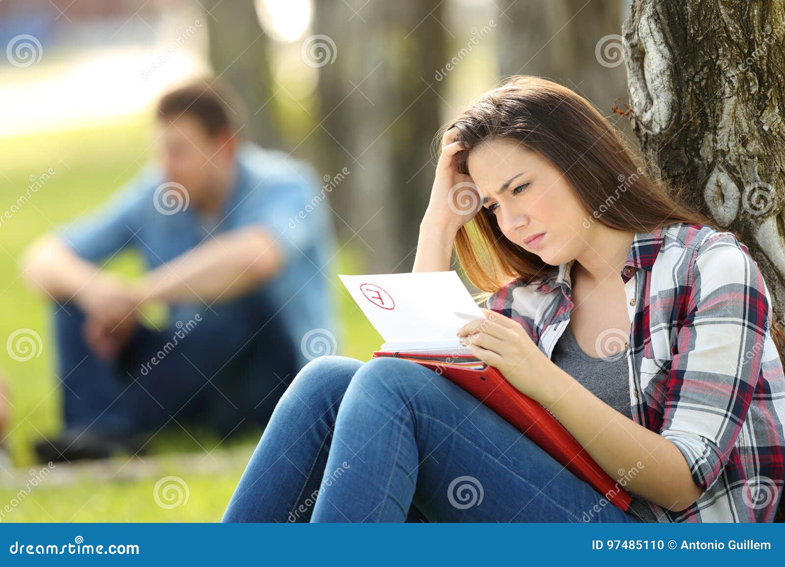 Sad Student Looking at Failed Exam Stock Photo - Image of failure ... Sad Student Looking at Failed Exam Stock Photo - Image of failure ...