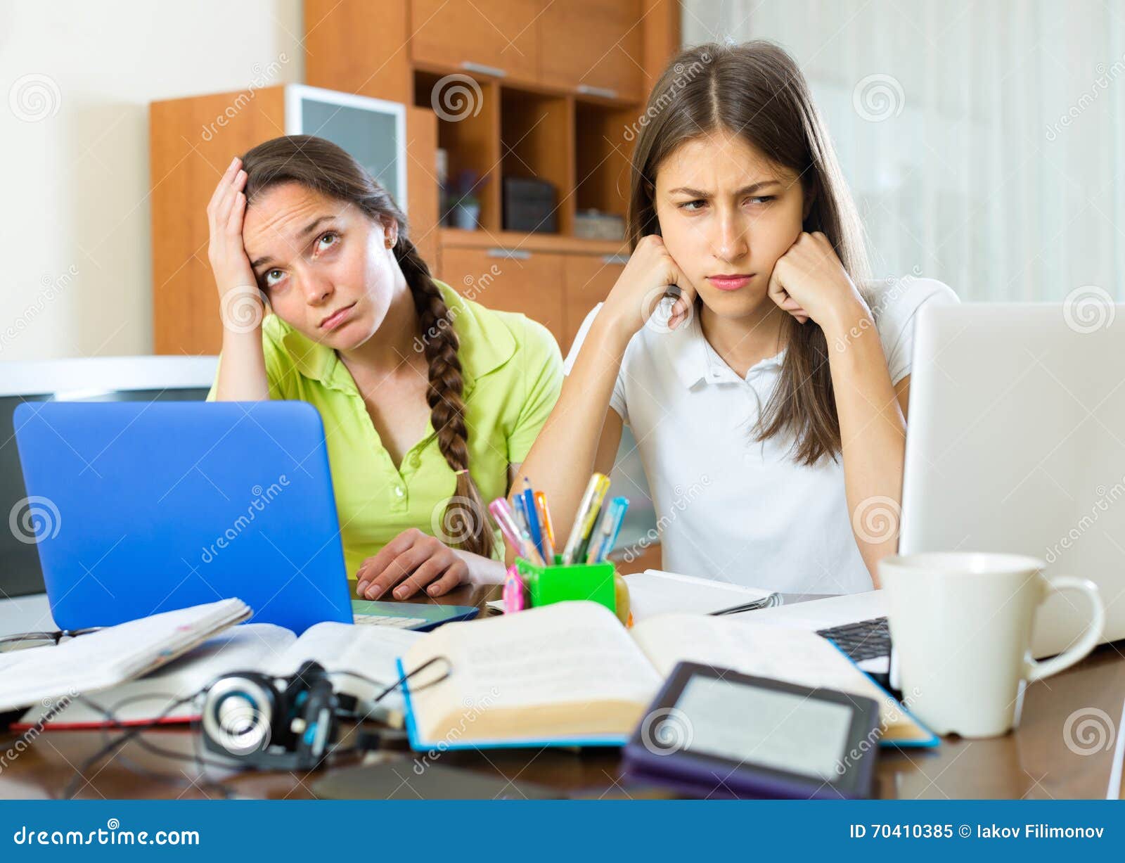 Sad Students Studying at Home Stock Image - Image of studying, person ... Sad Students Studying at Home Stock Image - Image of studying, person ...