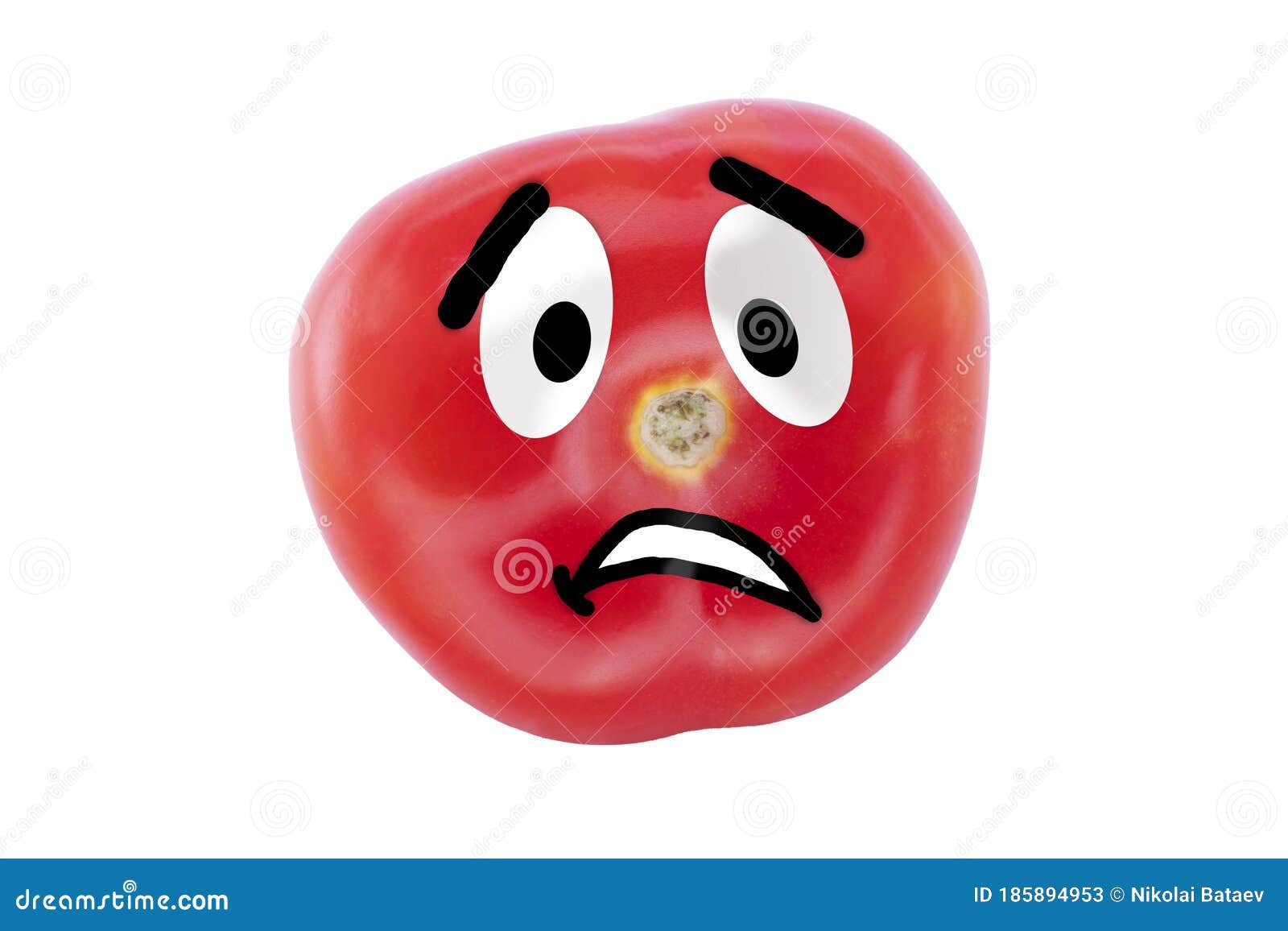 Sad Stylized Character from a Tomato Stock Image - Image of childish ...