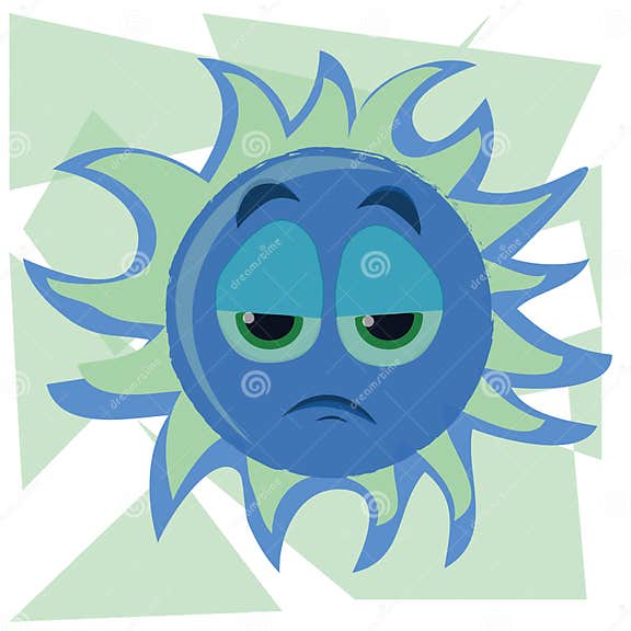 Sad sun stock vector. Illustration of graphic, indigenous - 32729995