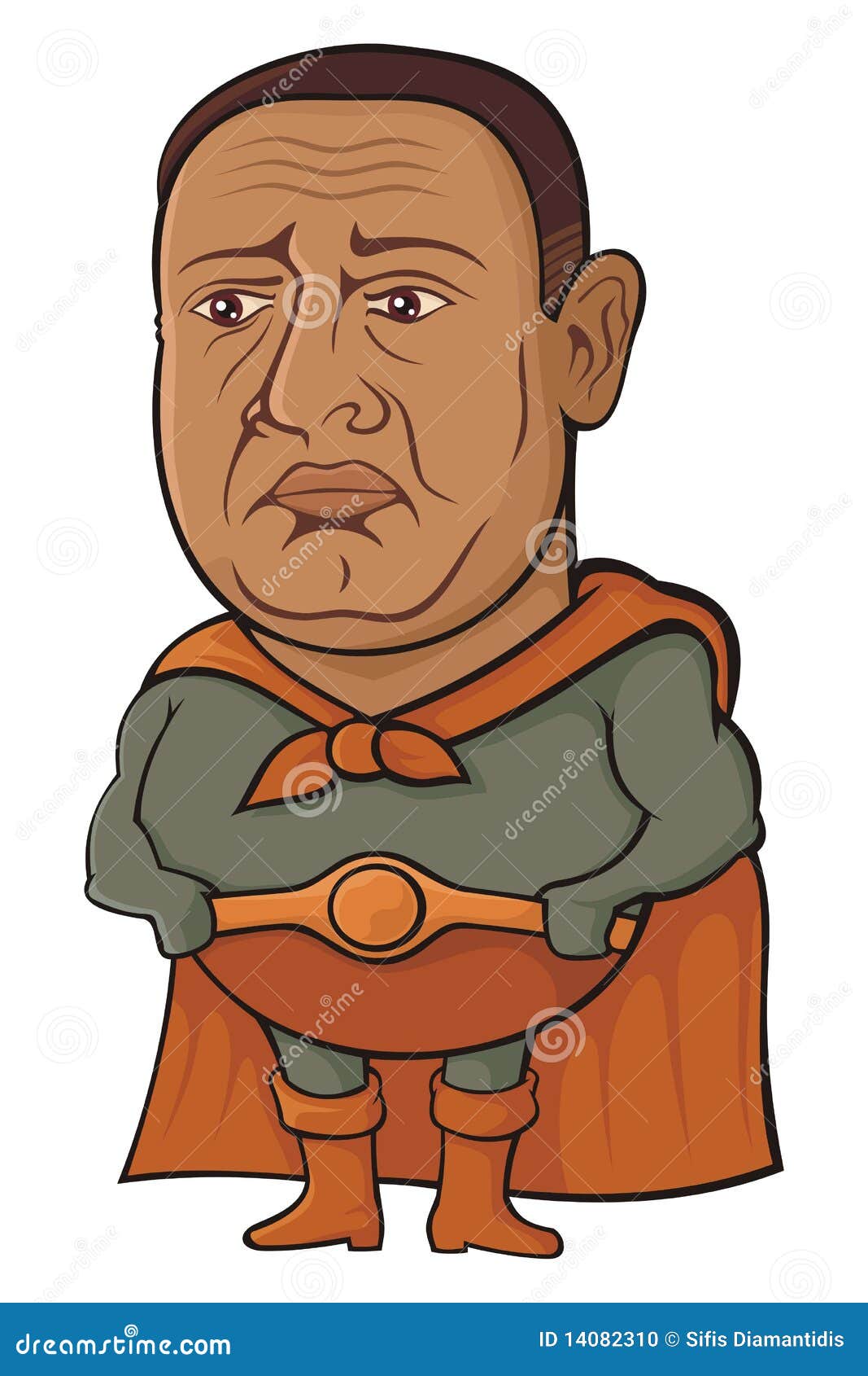 Sad Superhero stock vector. Illustration of cartoon, superhero - 14082310