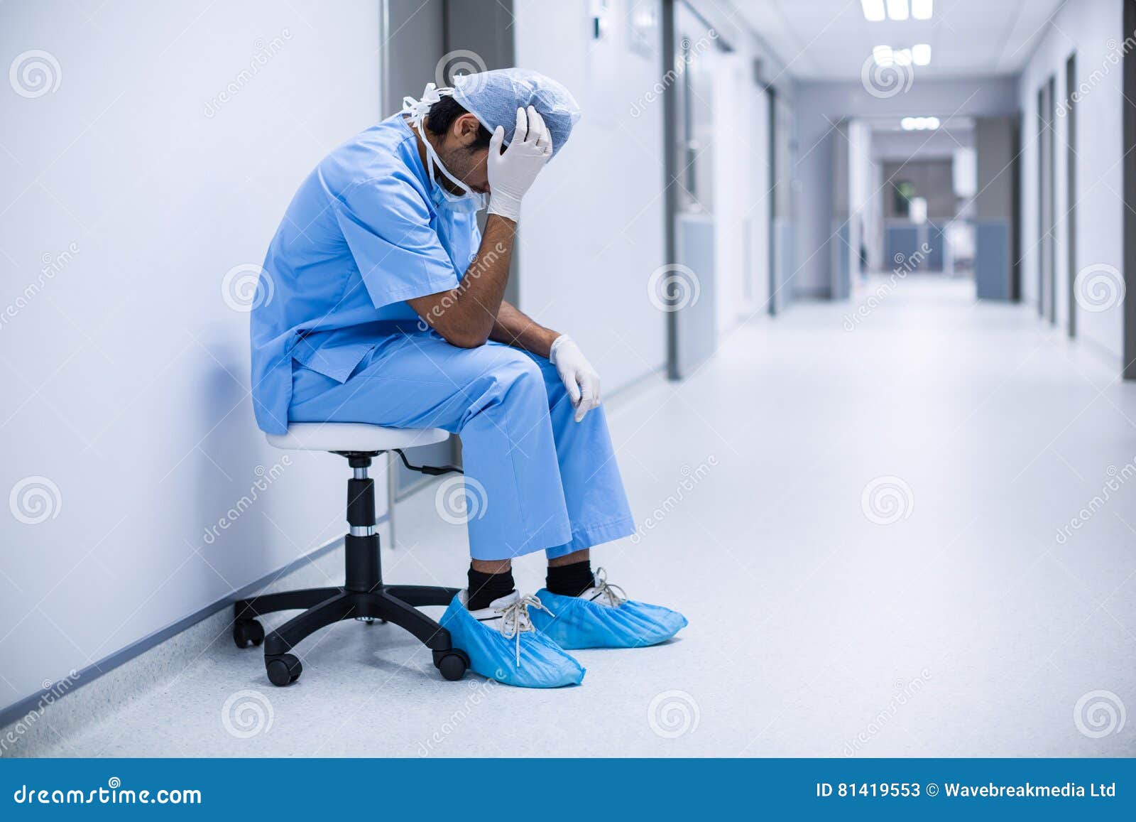 Sad Surgeon Sitting on a Chair Stock Image - Image of exhausted ... Sad Surgeon Sitting on a Chair Stock Image - Image of exhausted ...