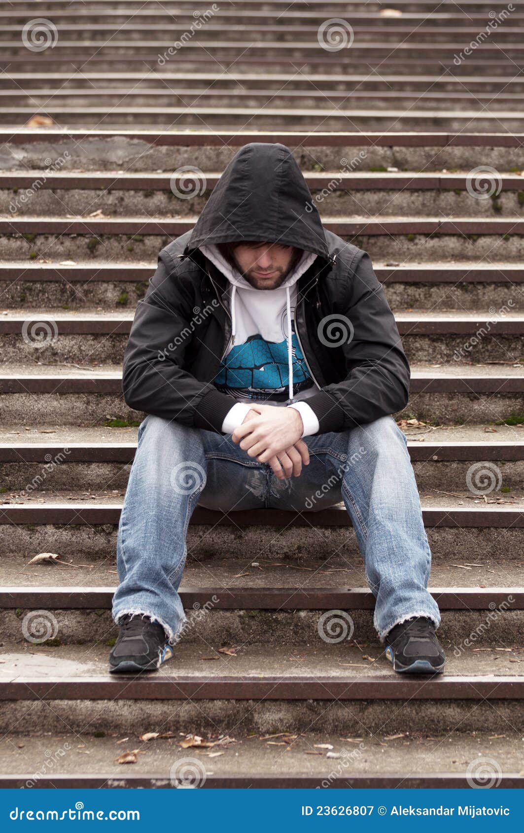 Sad Teenage Boy with Hood Sitting on Stairs Stock Image - Image of ... Sad Teenage Boy with Hood Sitting on Stairs Stock Image - Image of ...