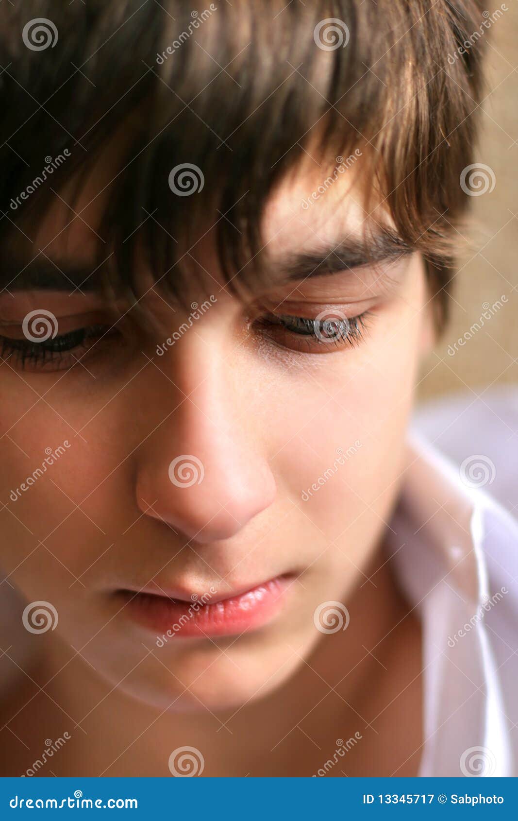 Sad teenager stock image. Image of nervousness, depression - 13345717