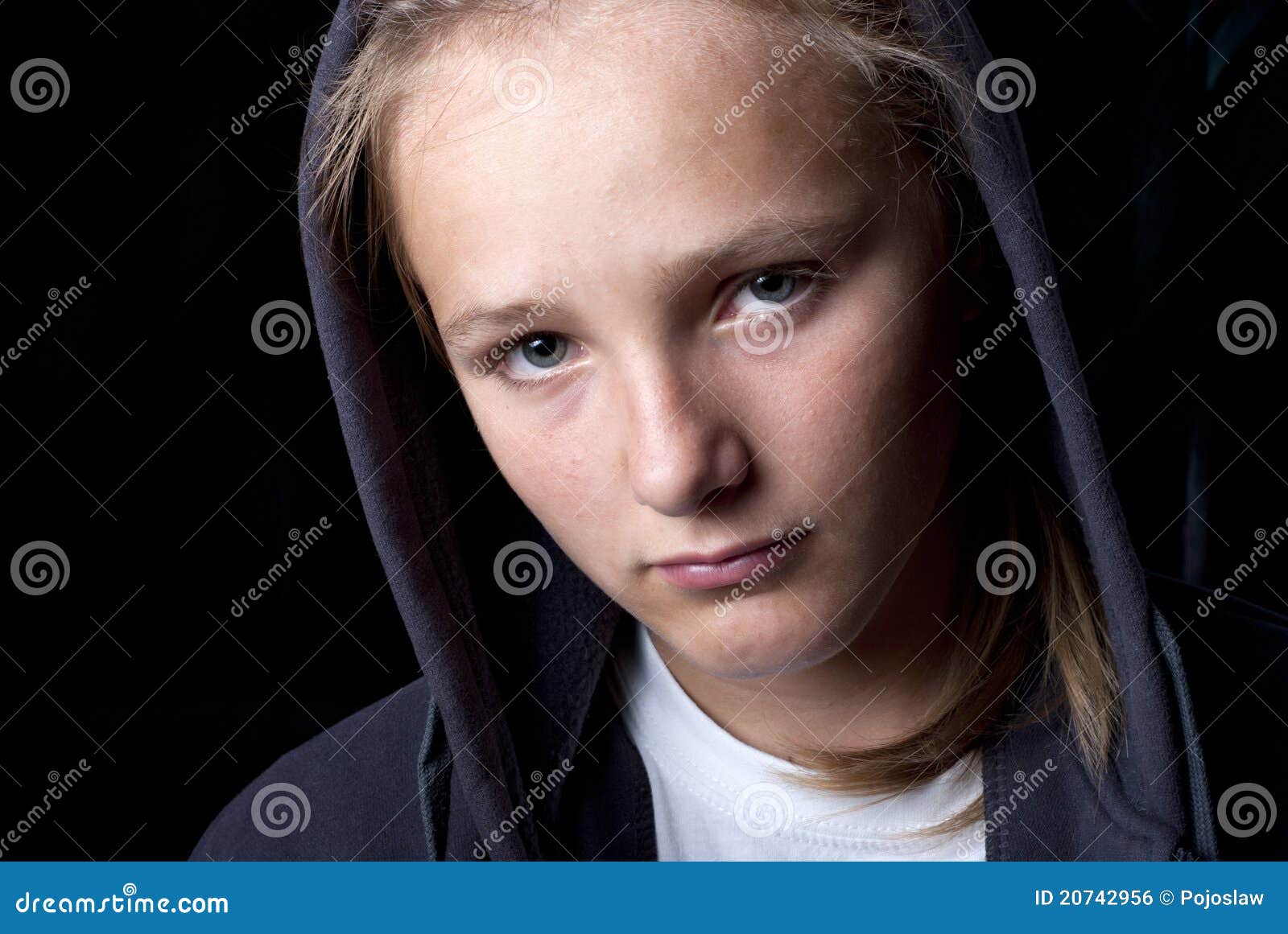Sad teenager stock photo. Image of pretty, cute, depressed - 20742956