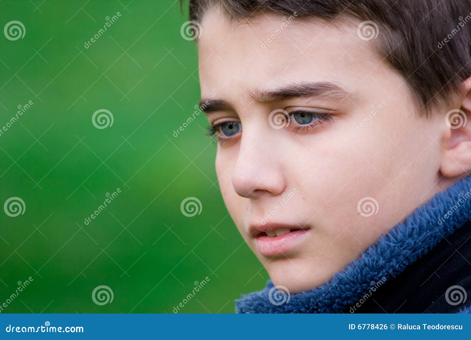 Sad teenager stock photo. Image of loneliness, mouth, deception - 6778426