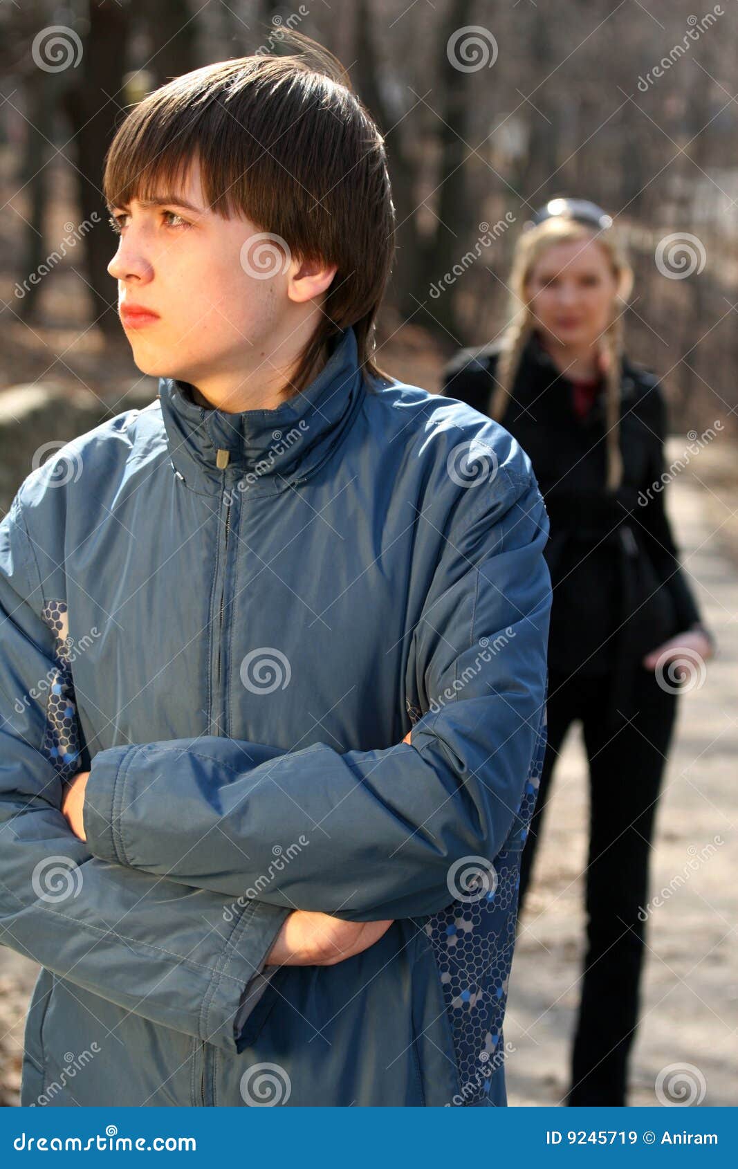 Sad teenager stock image. Image of woman, friends, unhappy - 9245719