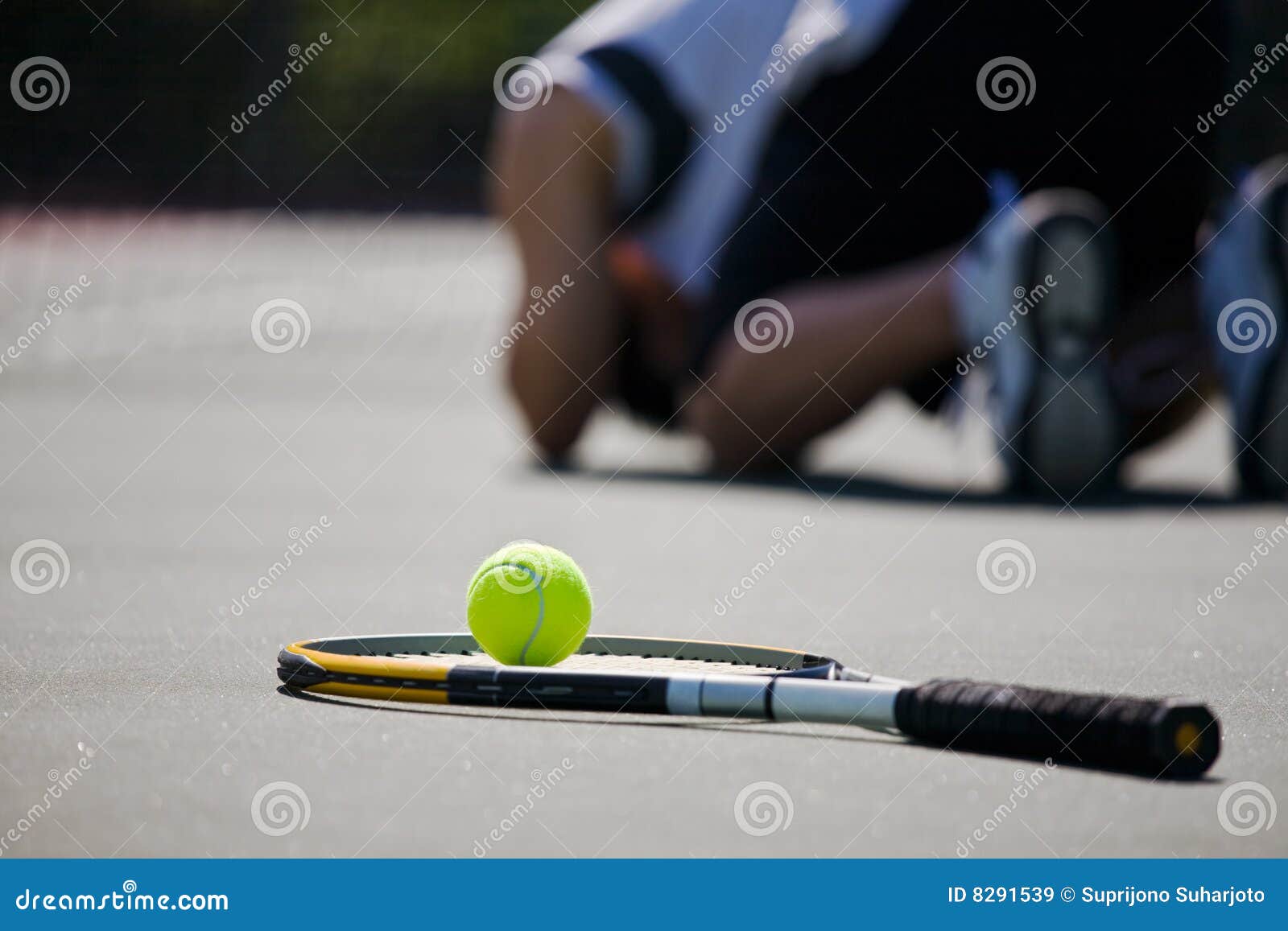 Sad Tennis Player after Defeat Stock Image - Image of competition ...