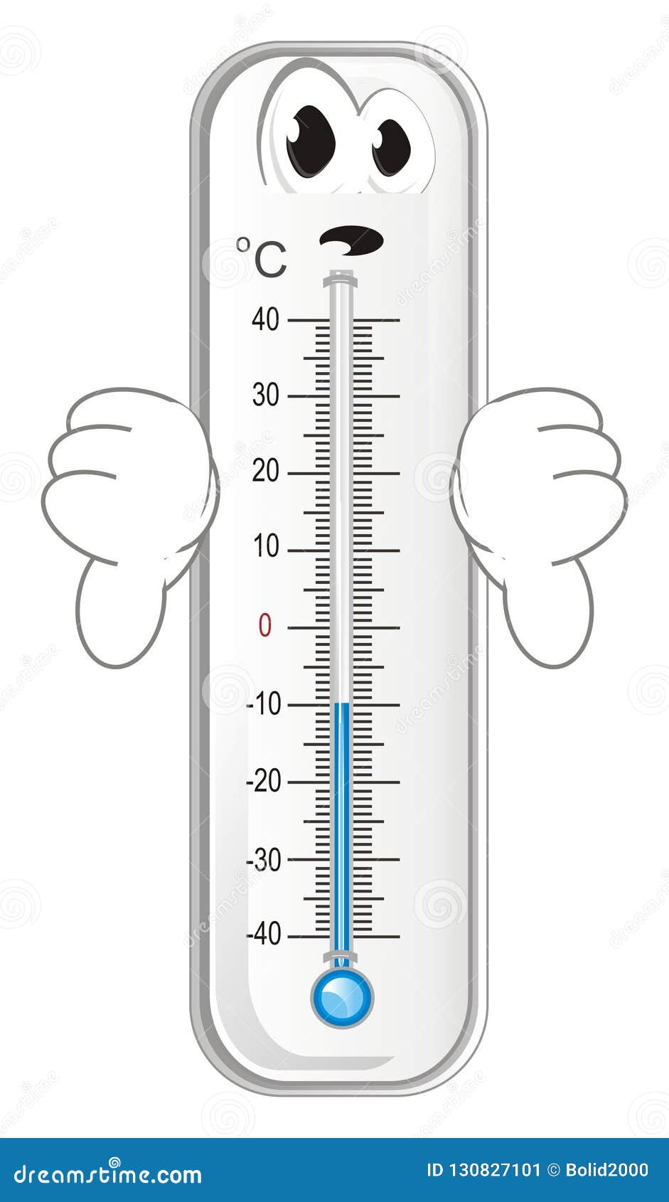 Sad Thermometer Show Gesture Stock Illustration - Illustration of indicator, show: 130827101