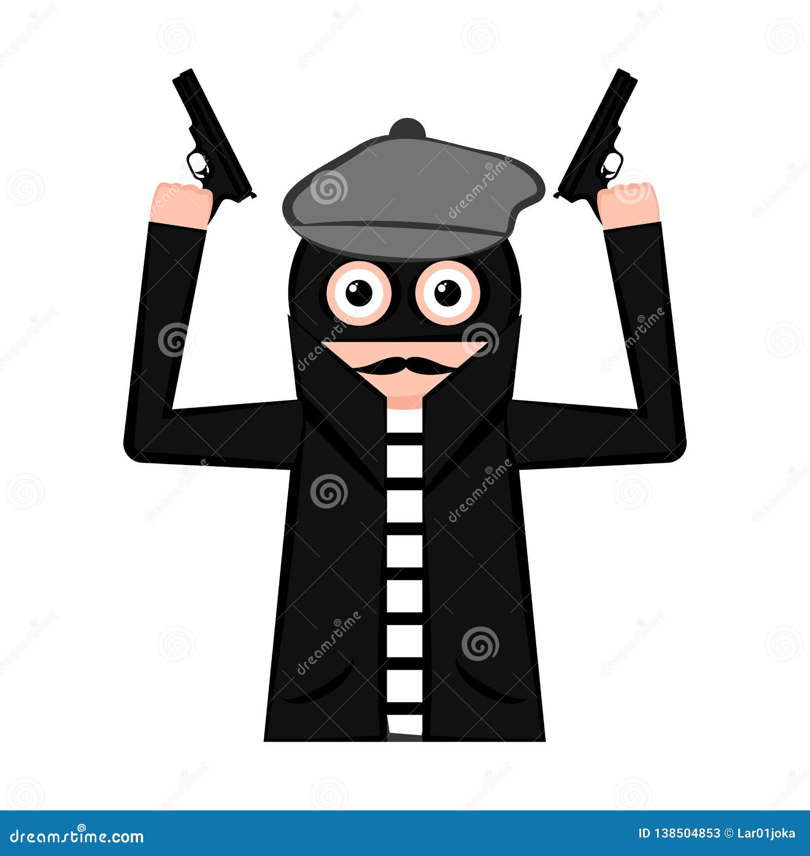 Sad thief cartoon stock vector. Illustration of gangster - 138504853 Sad thief cartoon stock vector. Illustration of gangster - 138504853