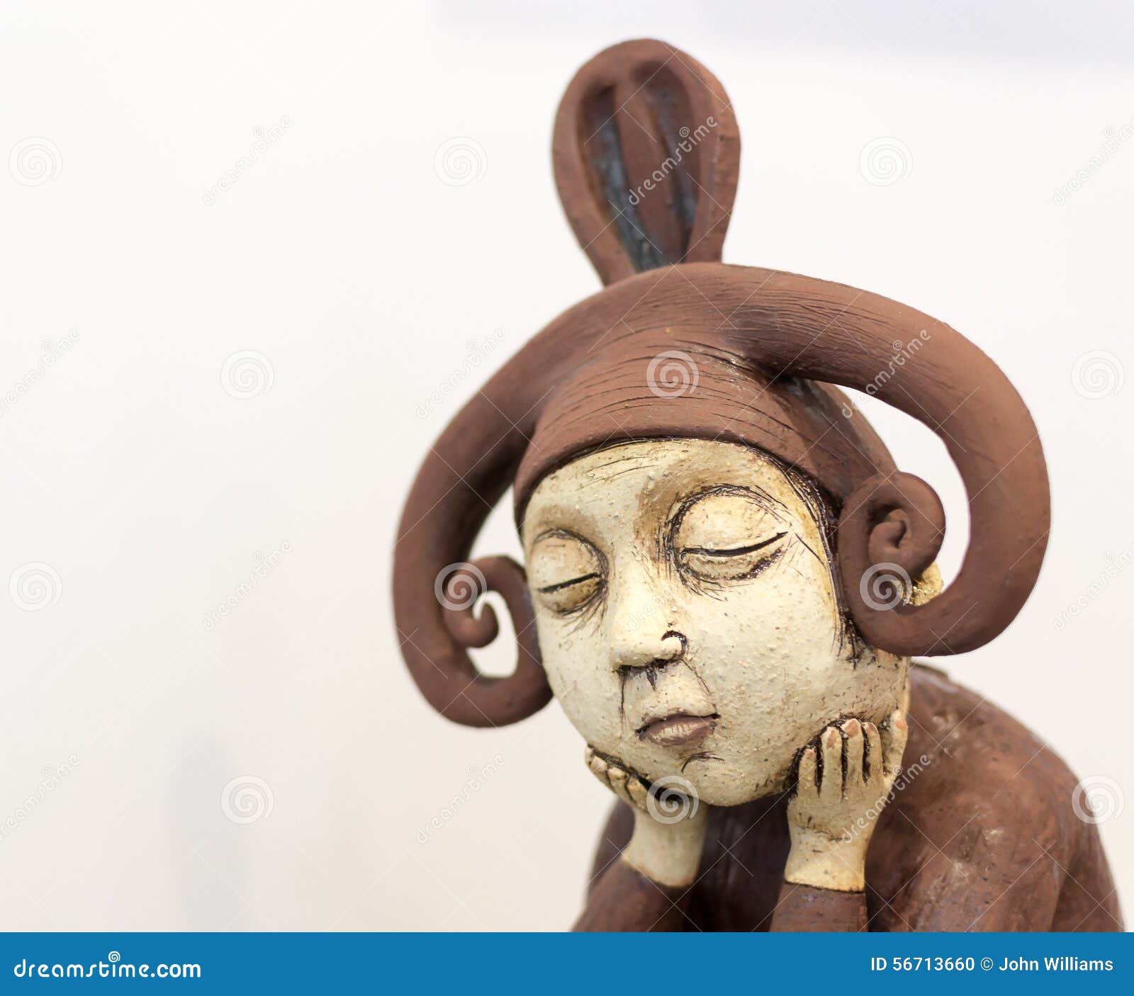 Sad Thinking Brown Elf Creature Stock Photo - Image of russian, style ...