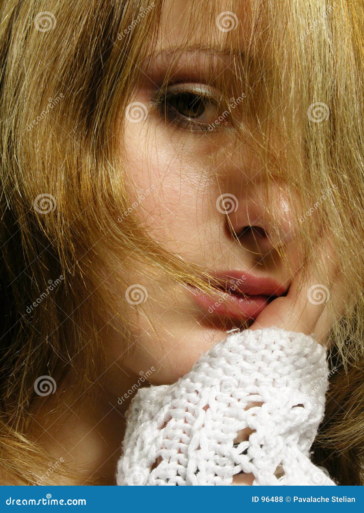 Sad and Tierd Beautiful Young Girl Stock Photo - Image of grimaces ...