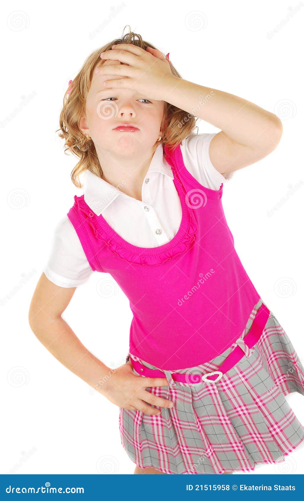 Sad tired child. stock photo. Image of afflicted, child - 21515958