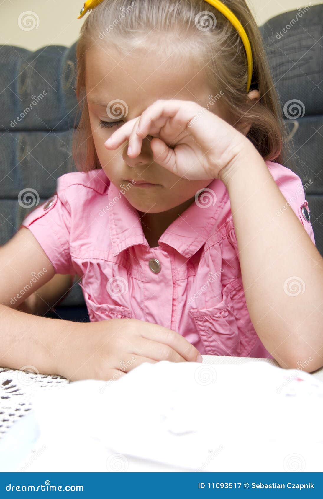 Sad or tired girl stock image. Image of disappointment - 11093517