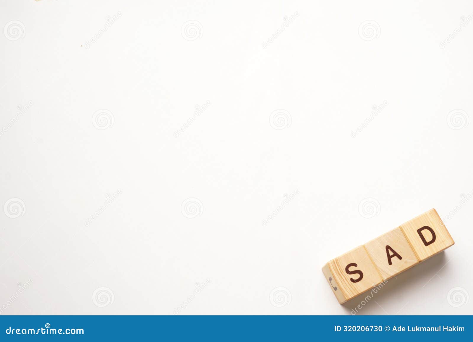 Sad Title on White Background Stock Photo - Image of activist, alphabet ...