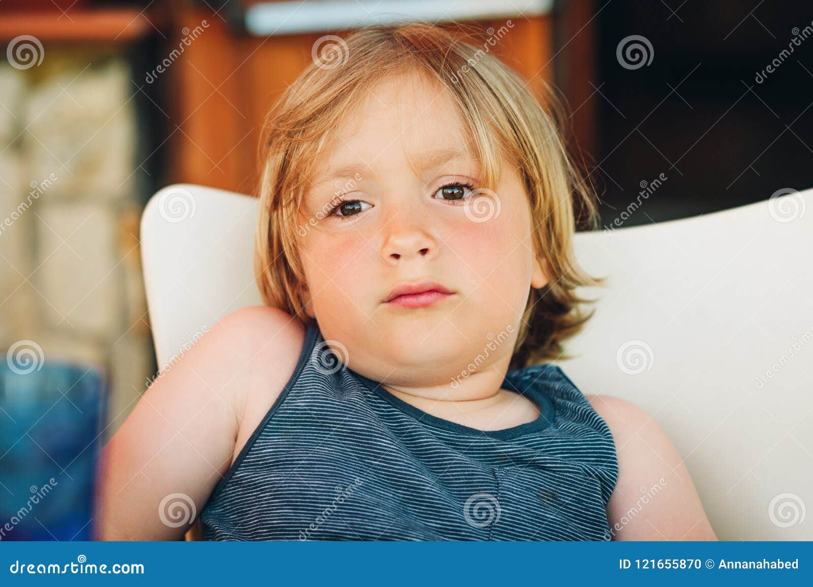 Sad toddler boy stock photo. Image of childhood, discontent - 121655870