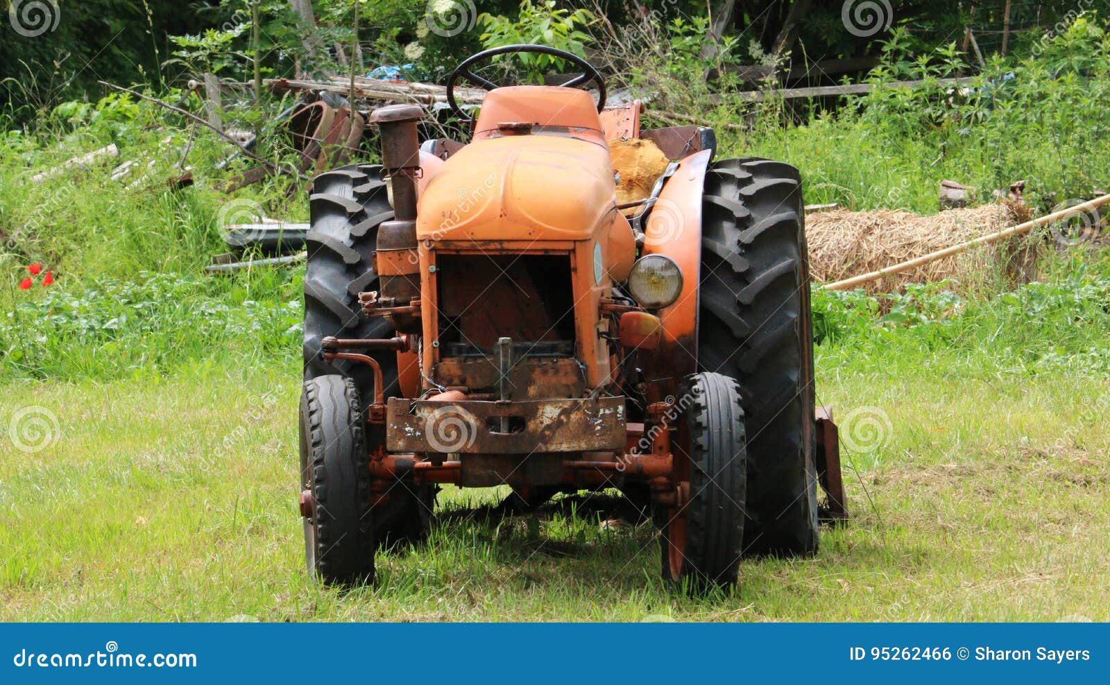 Sad tractor stock photo. Image of farming, rural, field - 95262466