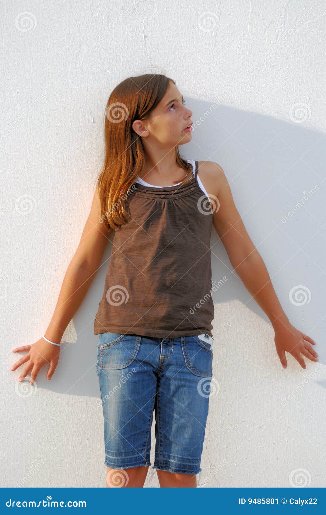 Sad and Upset Girl Alone stock image. Image of alone, afraid - 9485801