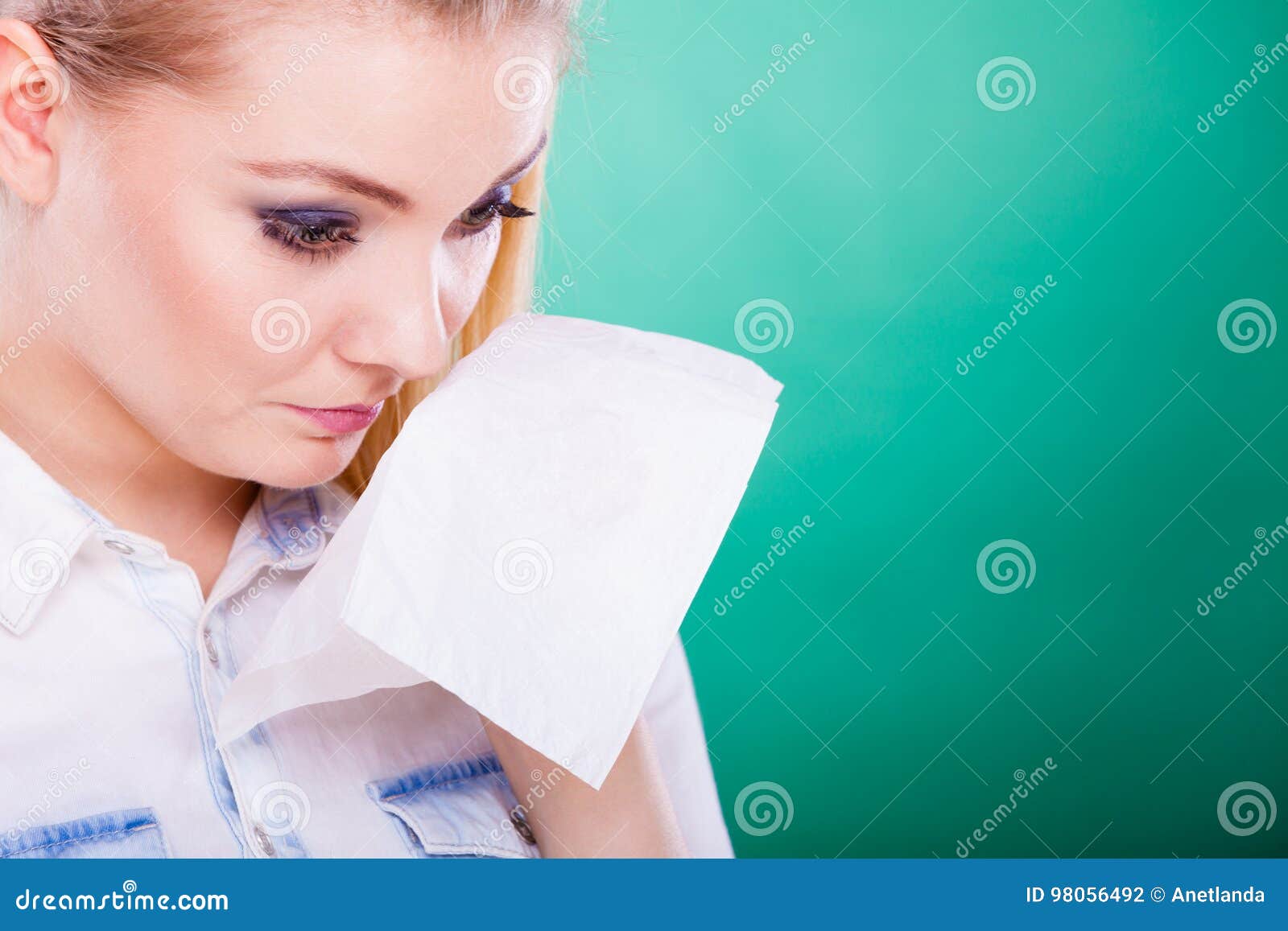 Sad Upset Young Woman is Crying Stock Photo - Image of confused ...