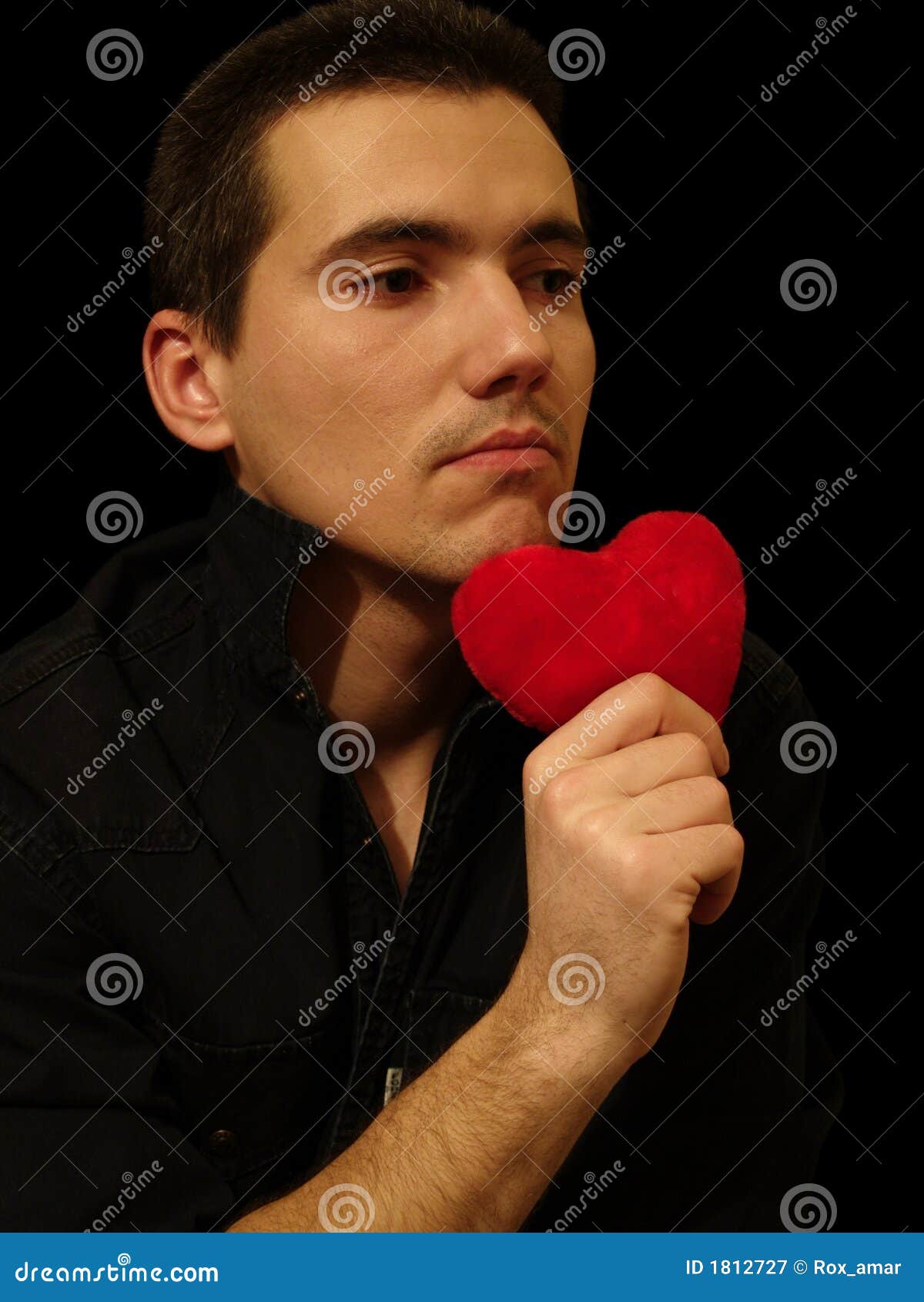 Sad valentine stock image. Image of thinking, special - 1812727