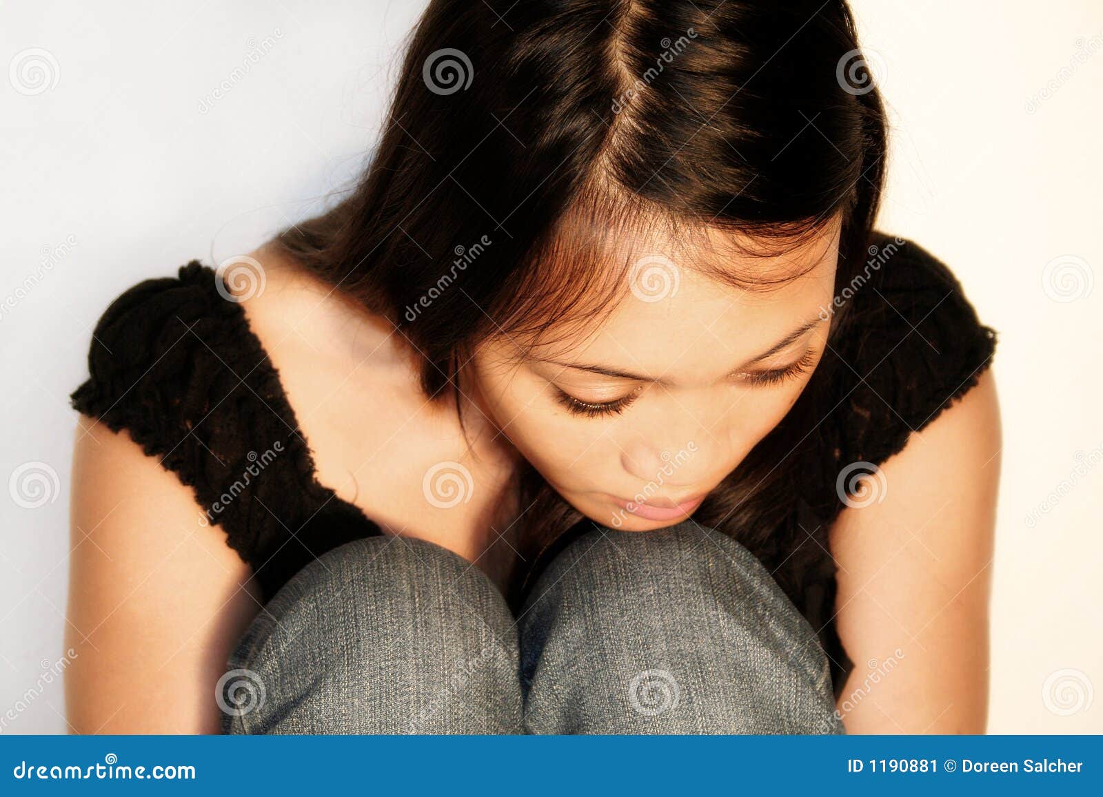 Sad woman stock image. Image of girl, acerbic, sadness - 1190881