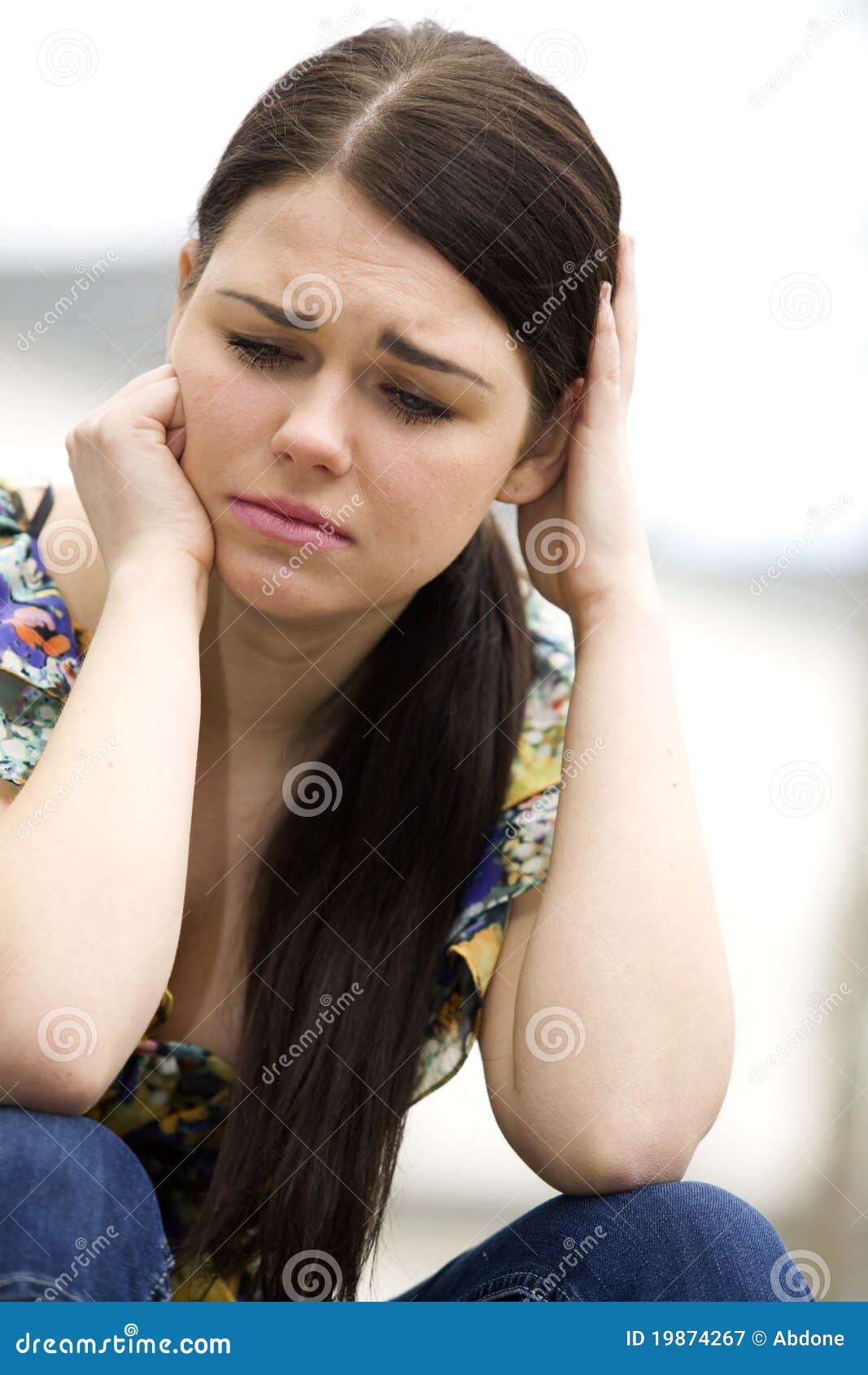 Sad woman stock image. Image of grief, pain, illness - 19874267