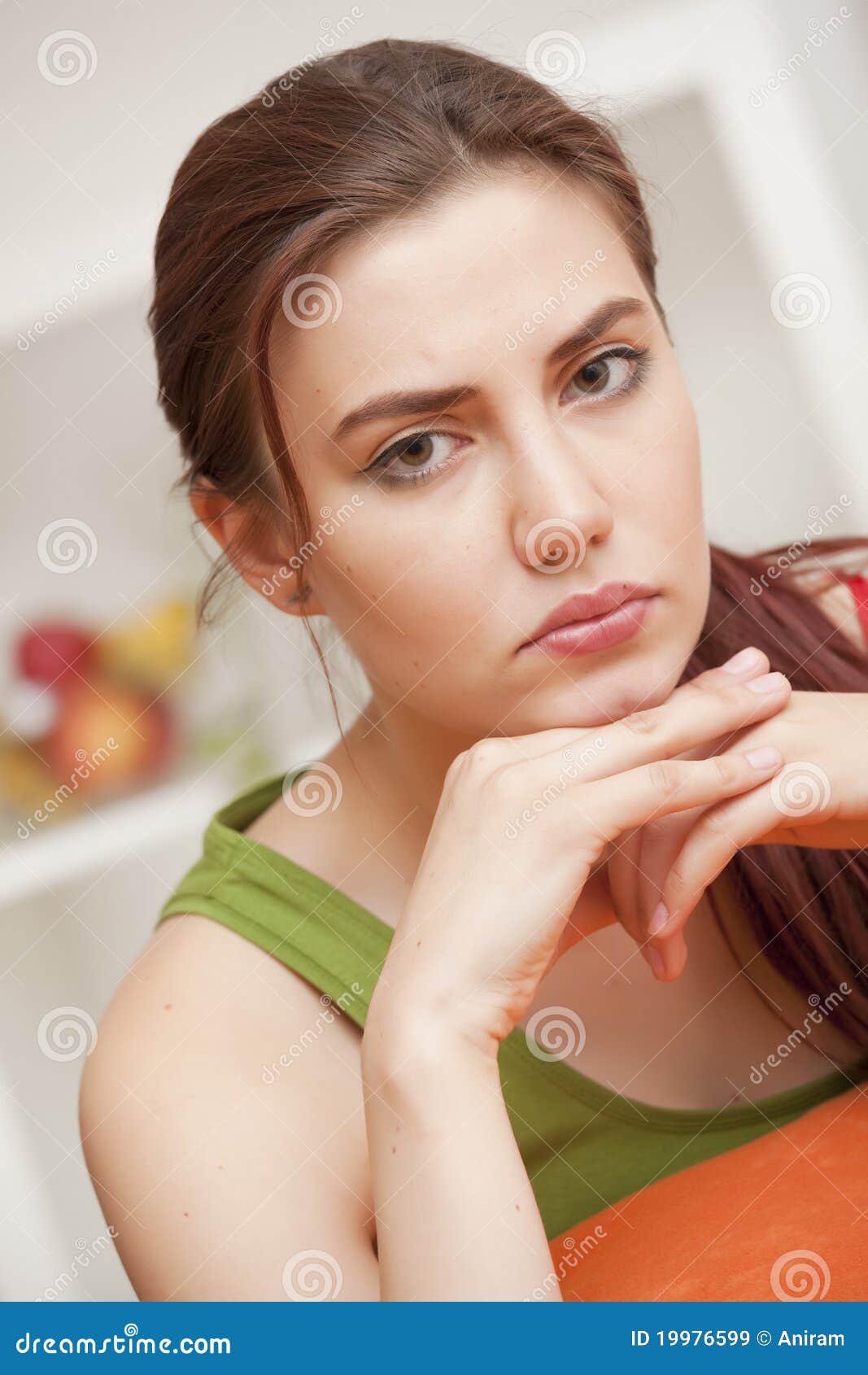 Sad woman stock image. Image of frustrated, female, romance - 19976599