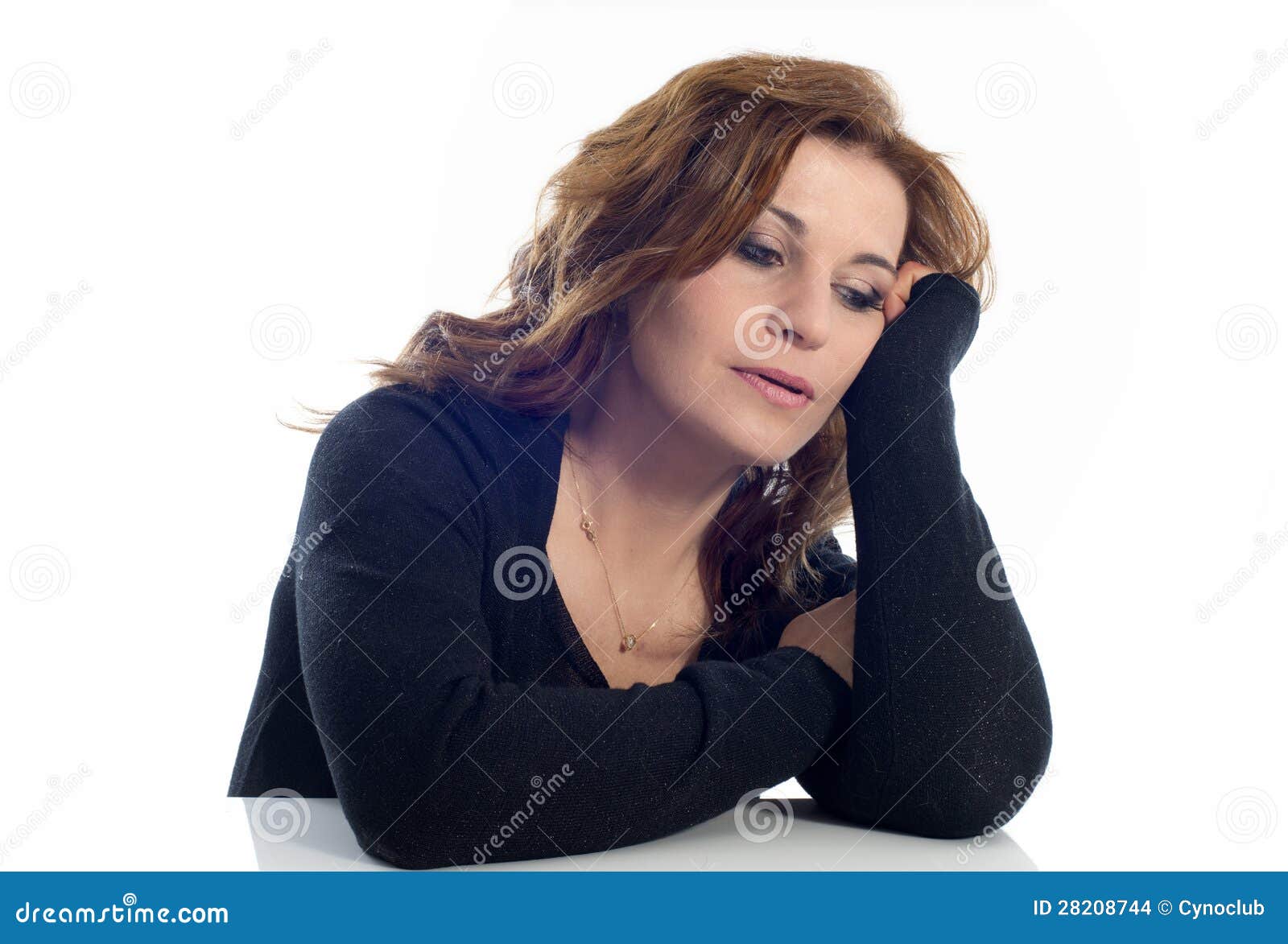 Sad woman stock photo. Image of stress, frustration, pensive - 28208744
