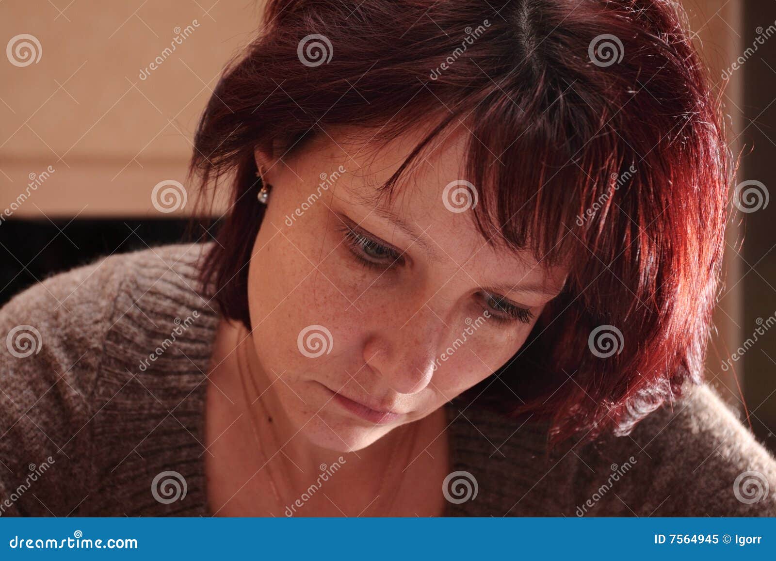 Sad woman stock image. Image of problems, sadness, depression - 7564945