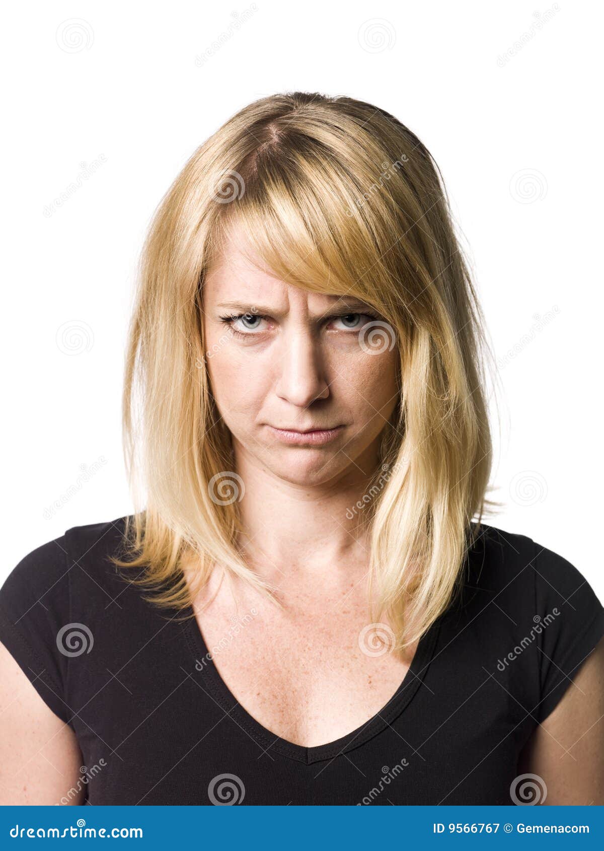 Sad woman stock image. Image of white, adult, smiling - 9566767
